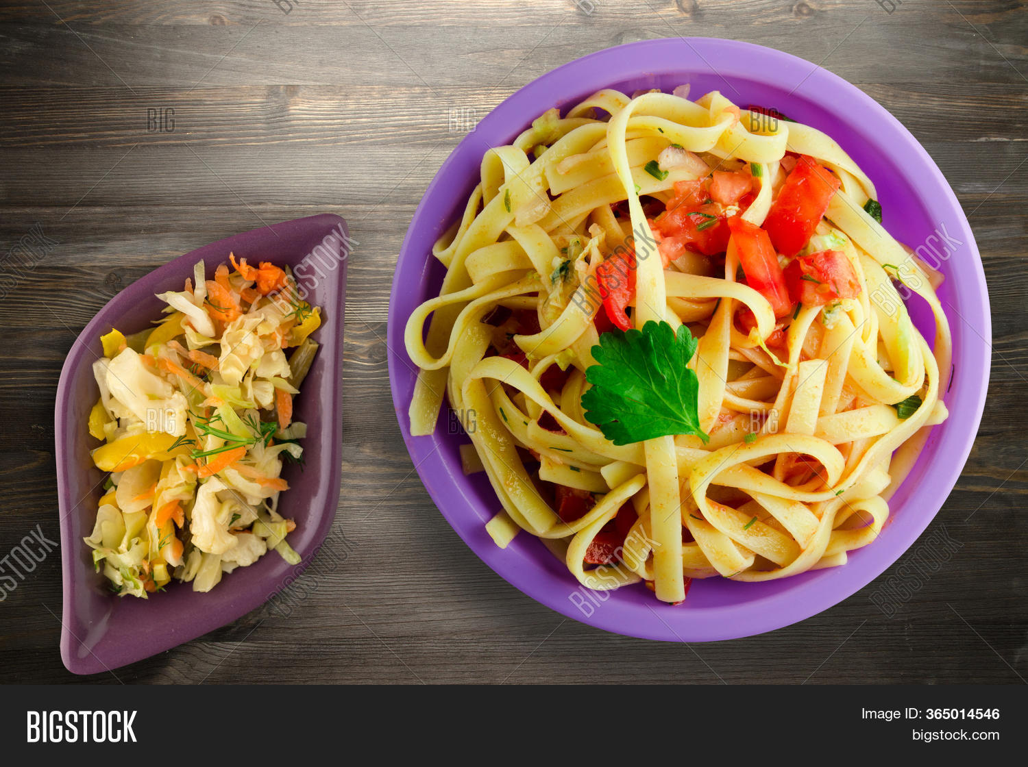 Spaghetti On Purple Image & Photo (Free Trial) | Bigstock