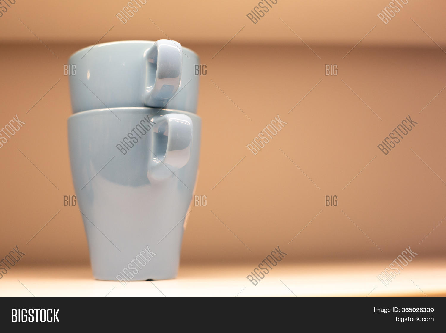 Two Blue Cups On Image & Photo (Free Trial) | Bigstock