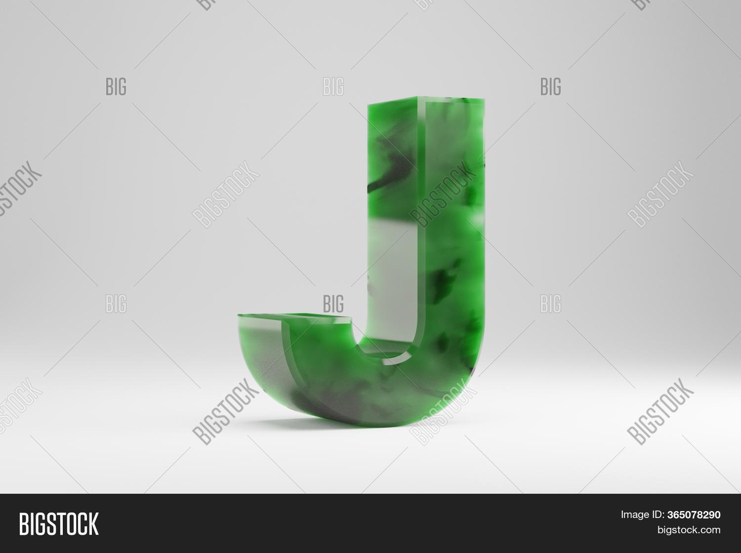 Jade 3d Letter J Image & Photo (Free Trial) | Bigstock