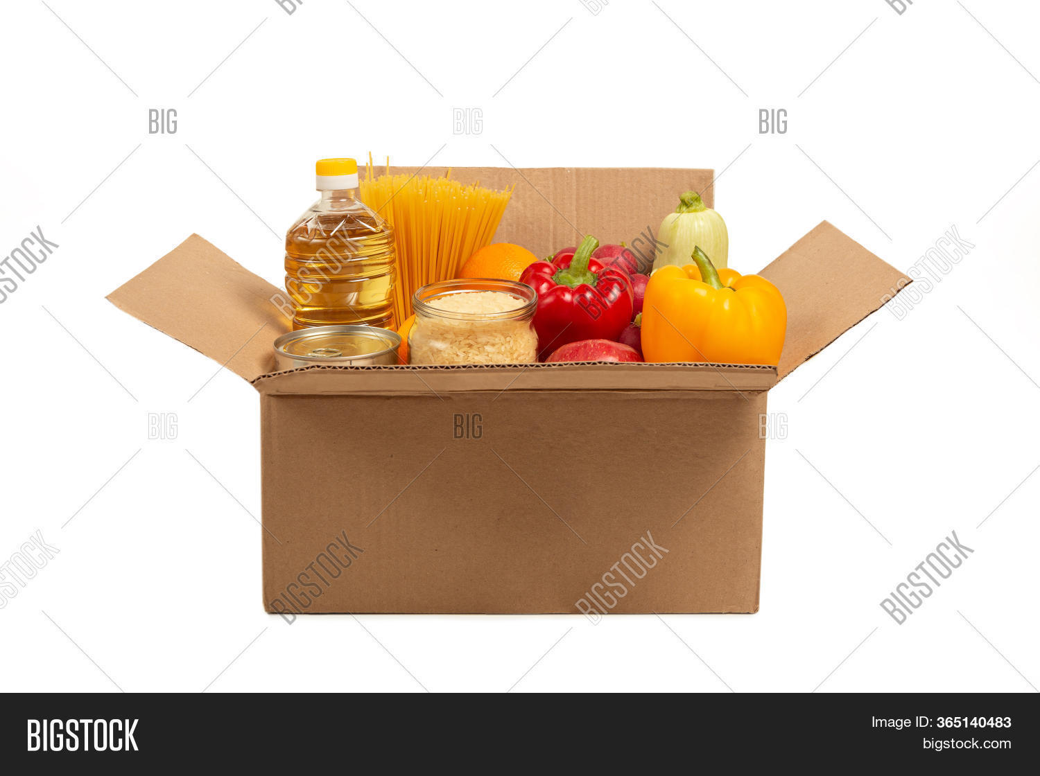 Cardboard Box Set Food Image & Photo (Free Trial) | Bigstock