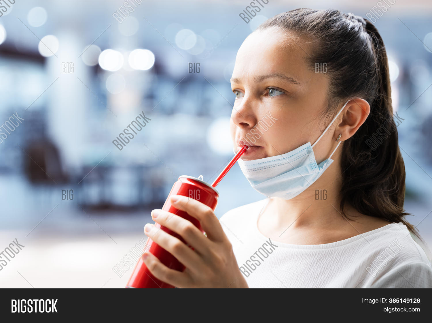 Woman Drinking Soda Image & Photo (Free Trial) | Bigstock