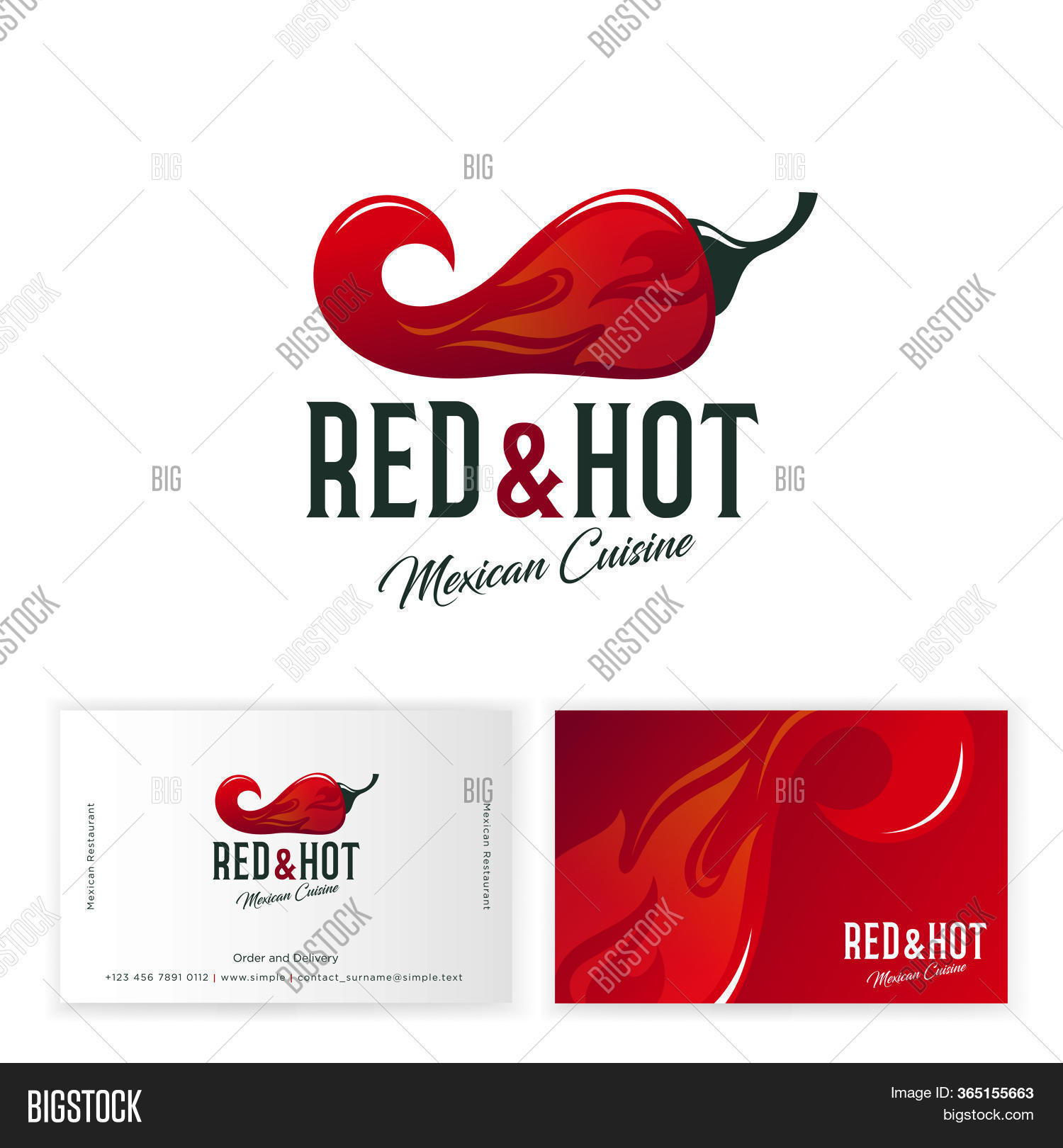 Red Hot Logo. Mexican Vector & Photo (Free Trial) | Bigstock