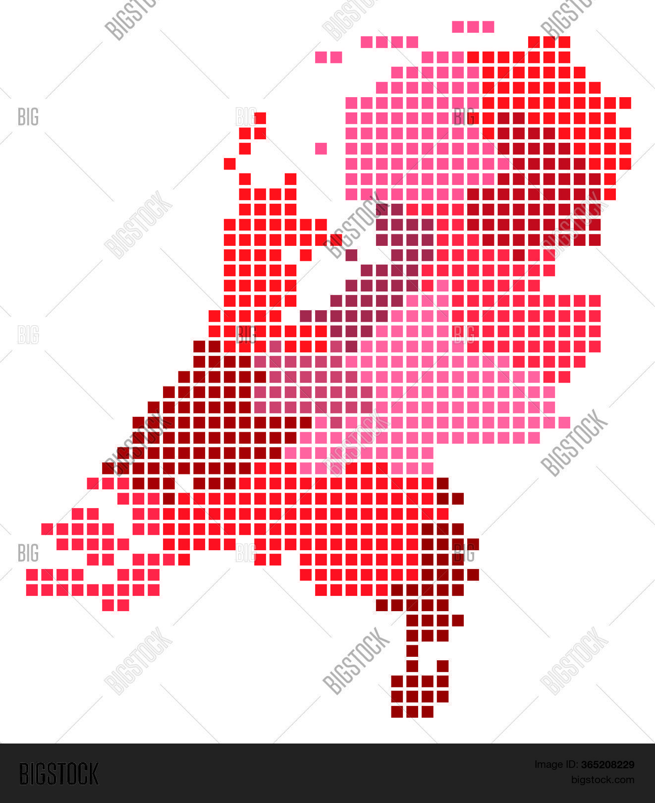 Netherlands Pixel Map Vector & Photo (Free Trial) | Bigstock