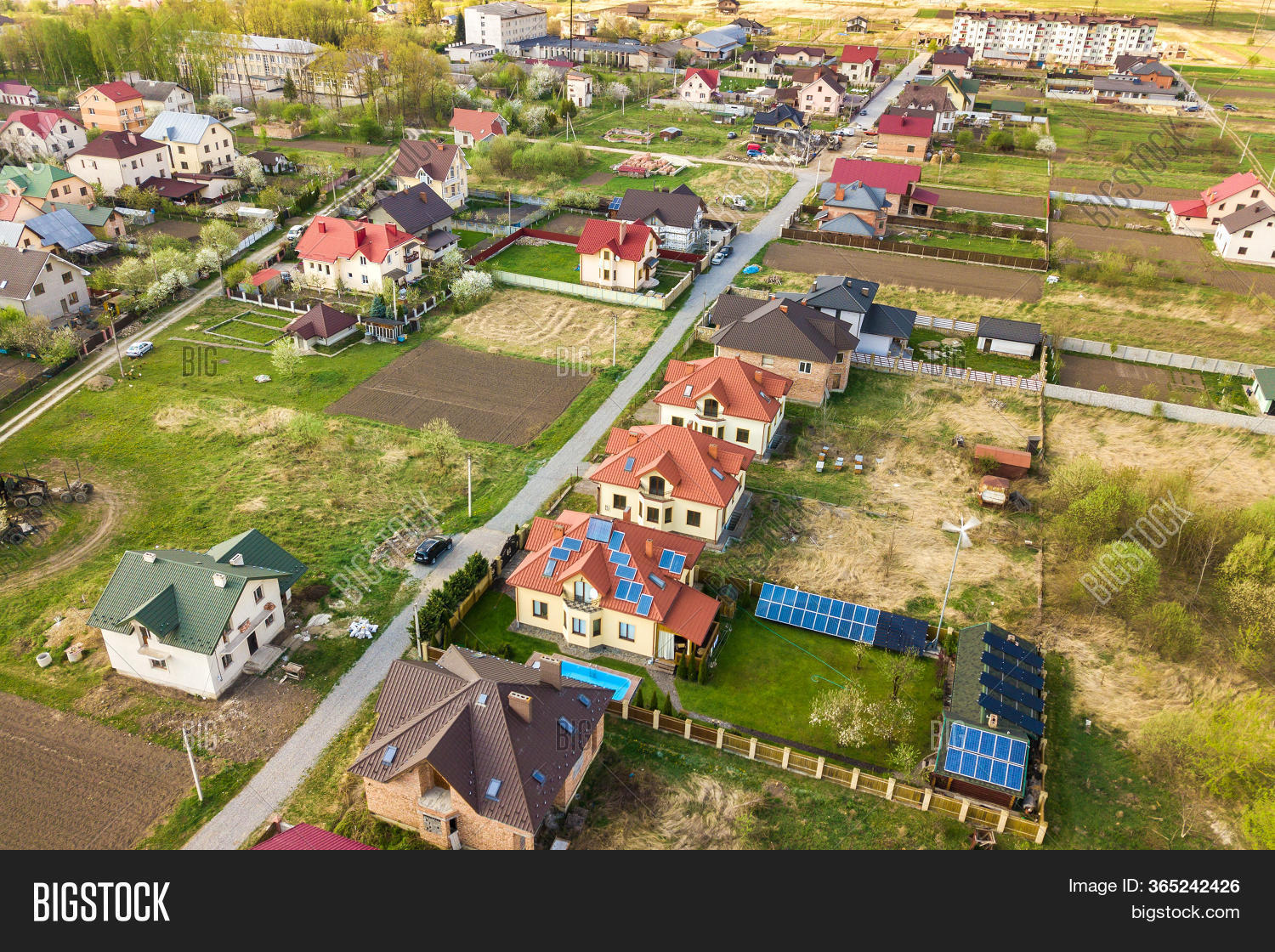 Aerial View Rural Area Image & Photo (Free Trial) | Bigstock