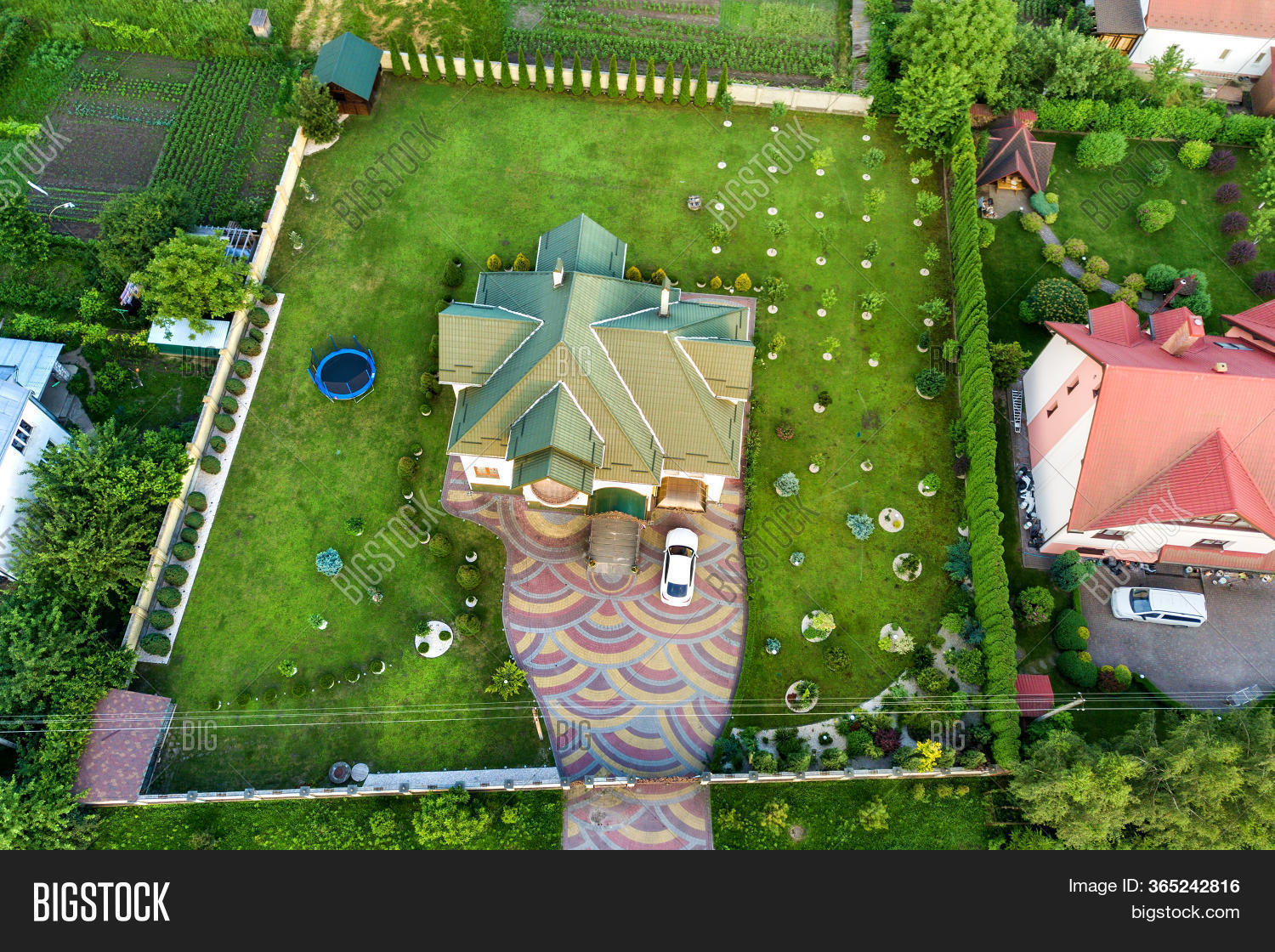 Aerial Top View House Image & Photo (Free Trial) | Bigstock