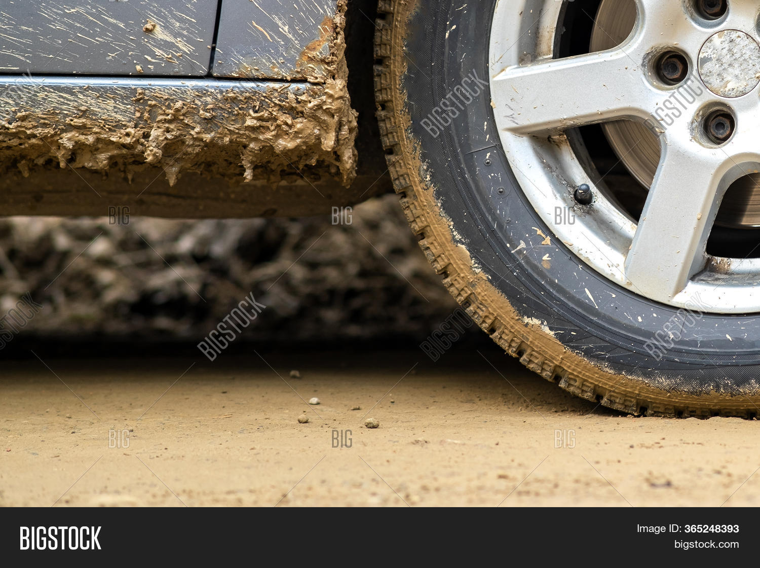 Close Dirty Car Wheel Image & Photo (Free Trial) | Bigstock