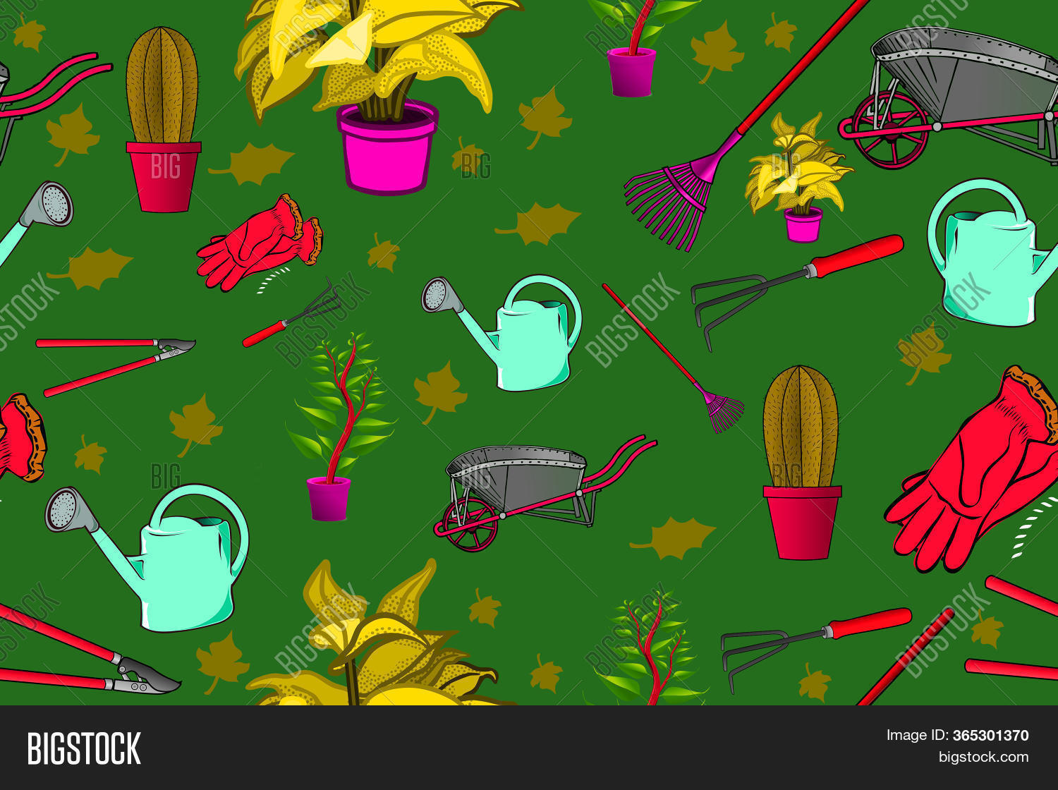 Gardening Pattern Image & Photo (Free Trial) | Bigstock