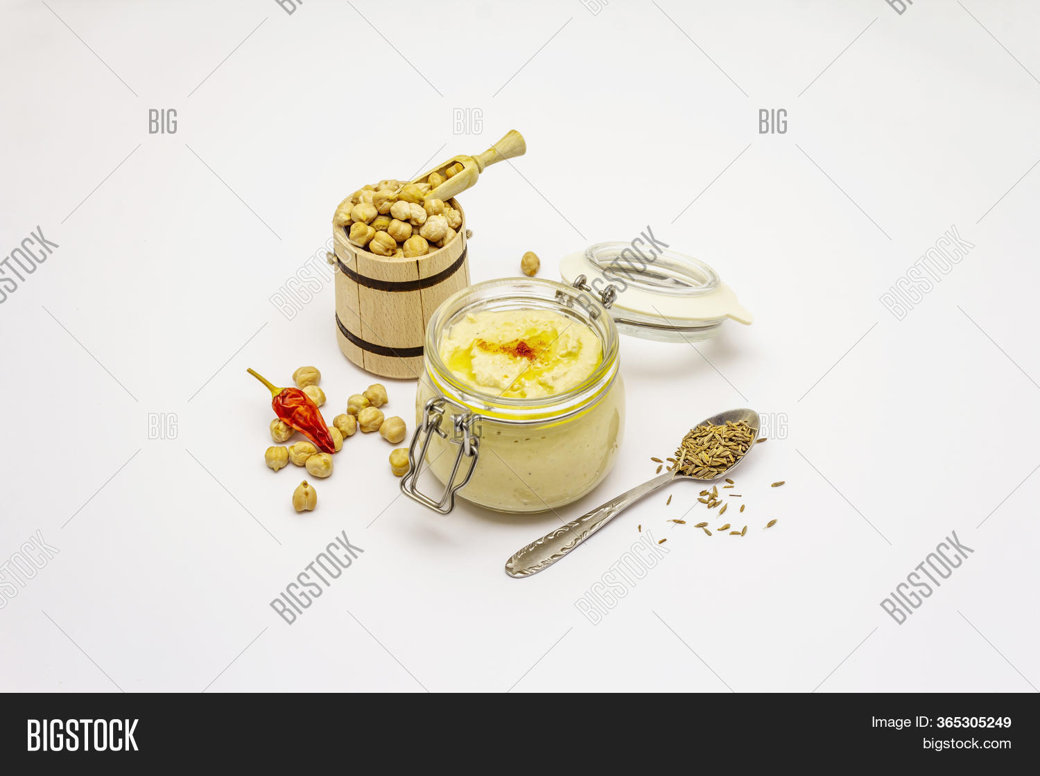 Hummus Isolated On Image & Photo (Free Trial) | Bigstock