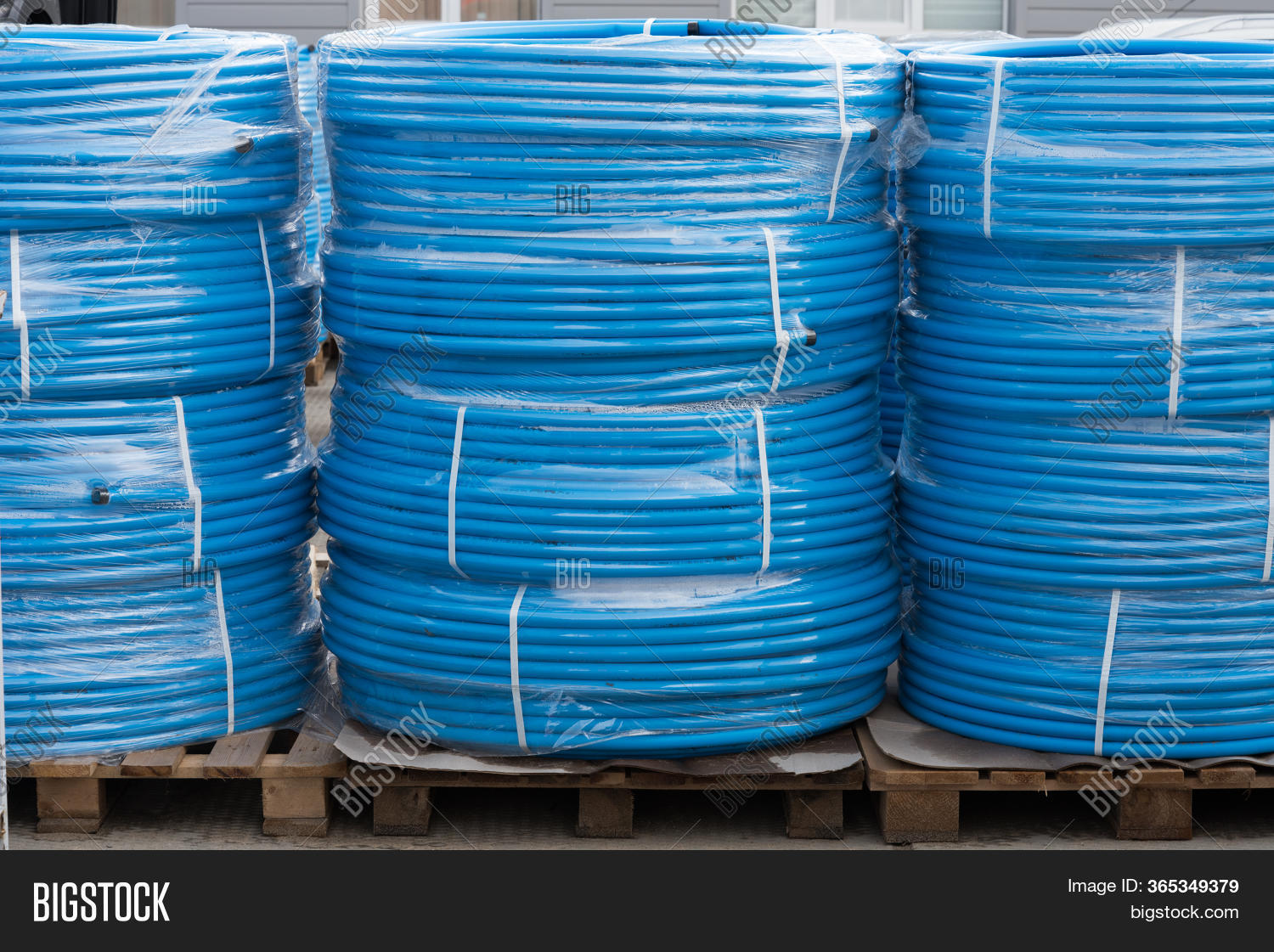 Blue Plastic Pipes Image & Photo (Free Trial) | Bigstock