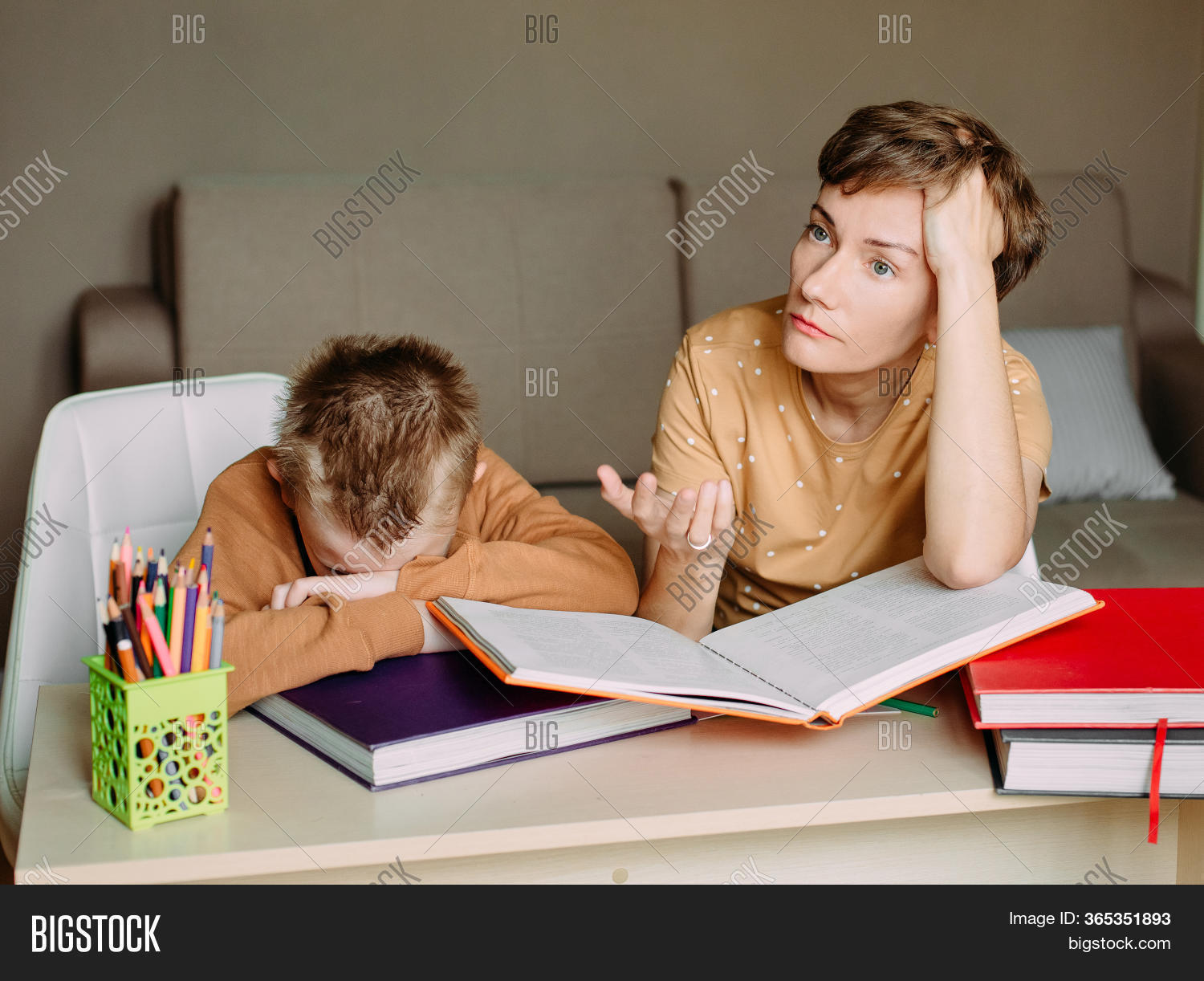 Mother Teaches Child Image & Photo (Free Trial) | Bigstock