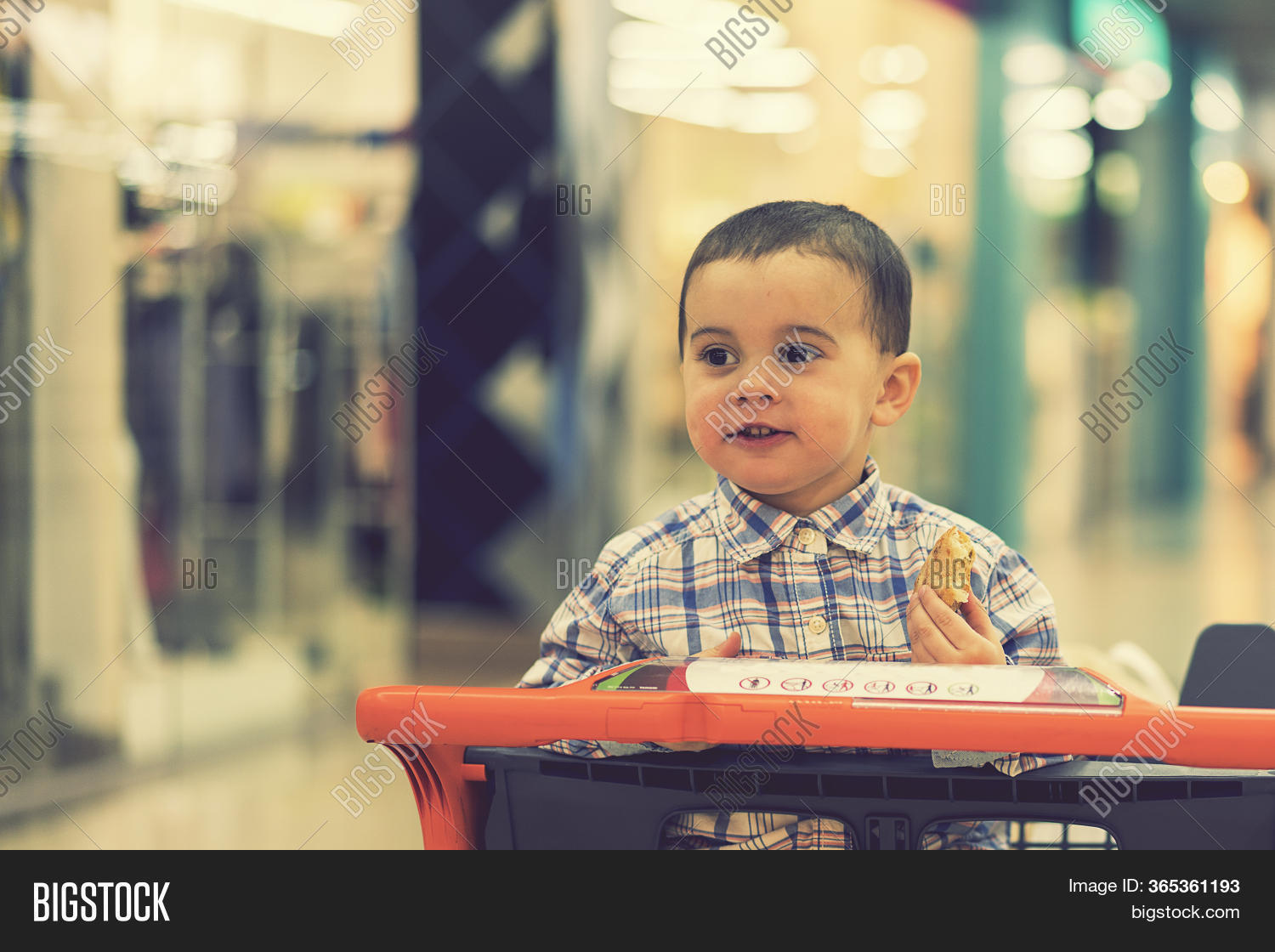 Baby Boy Rides Trolley Image & Photo (Free Trial) | Bigstock