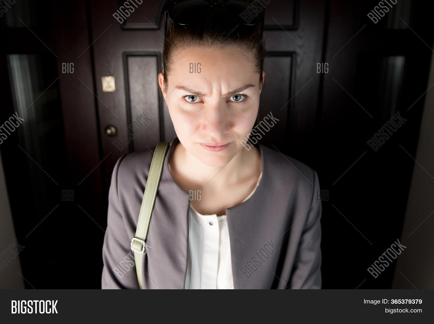 Stern Young Woman Image & Photo (Free Trial) | Bigstock