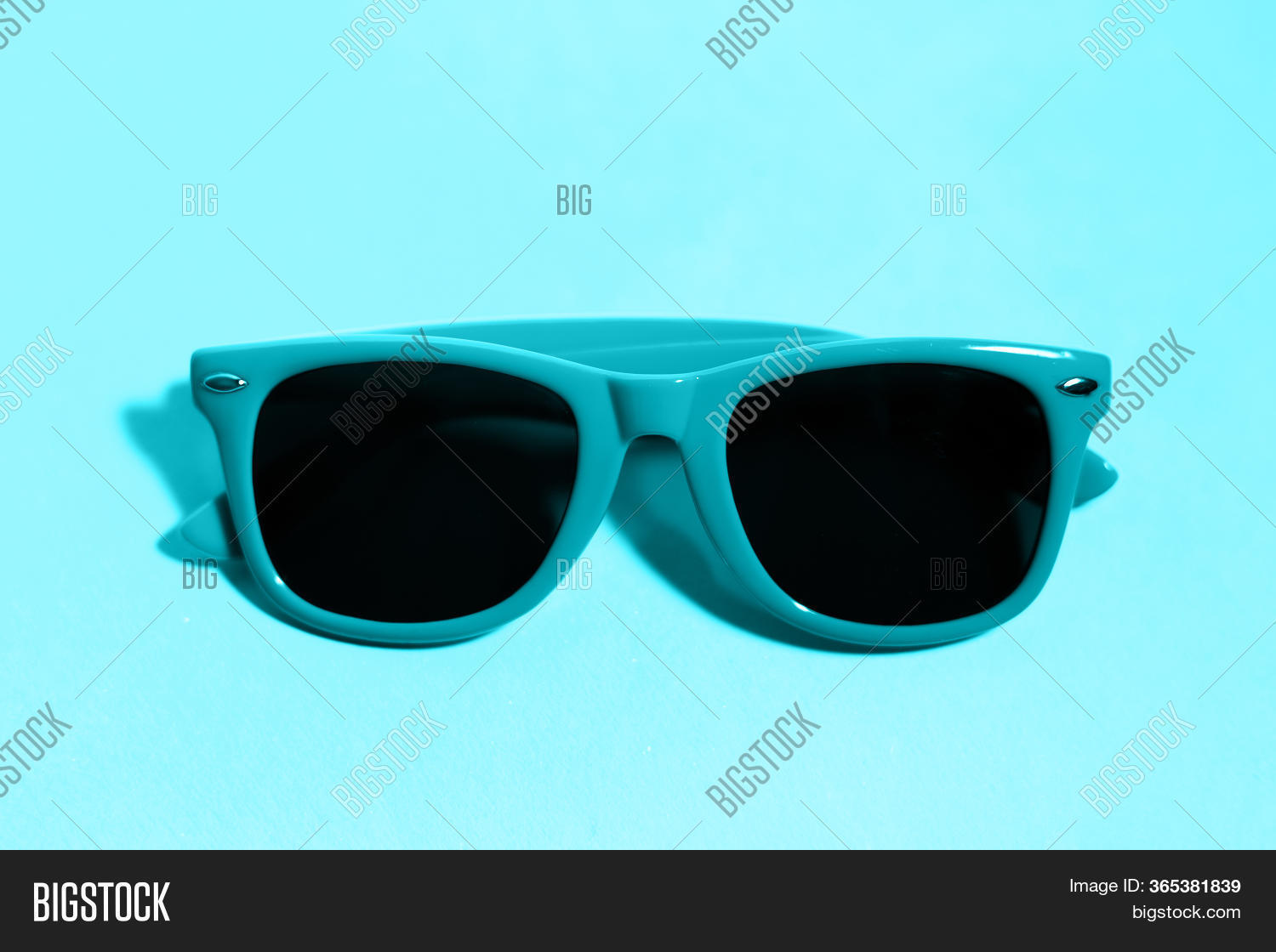 Close- Cyan Glasses On Image & Photo (Free Trial) | Bigstock