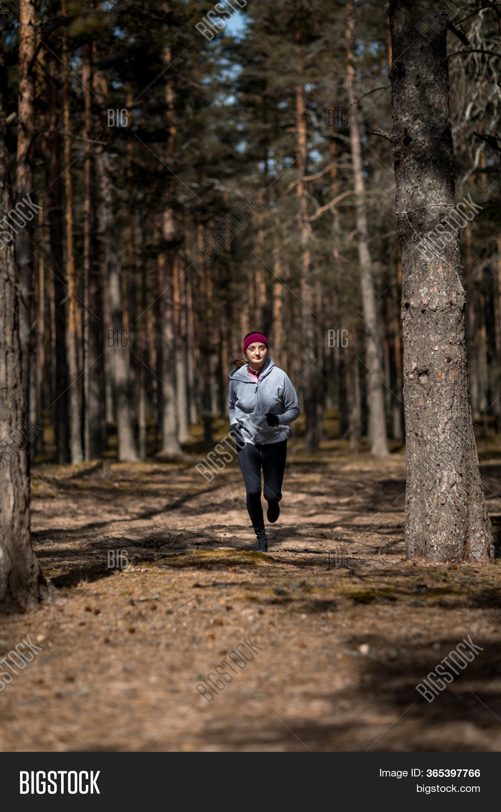 Running Woods. Girl Image & Photo (Free Trial) | Bigstock