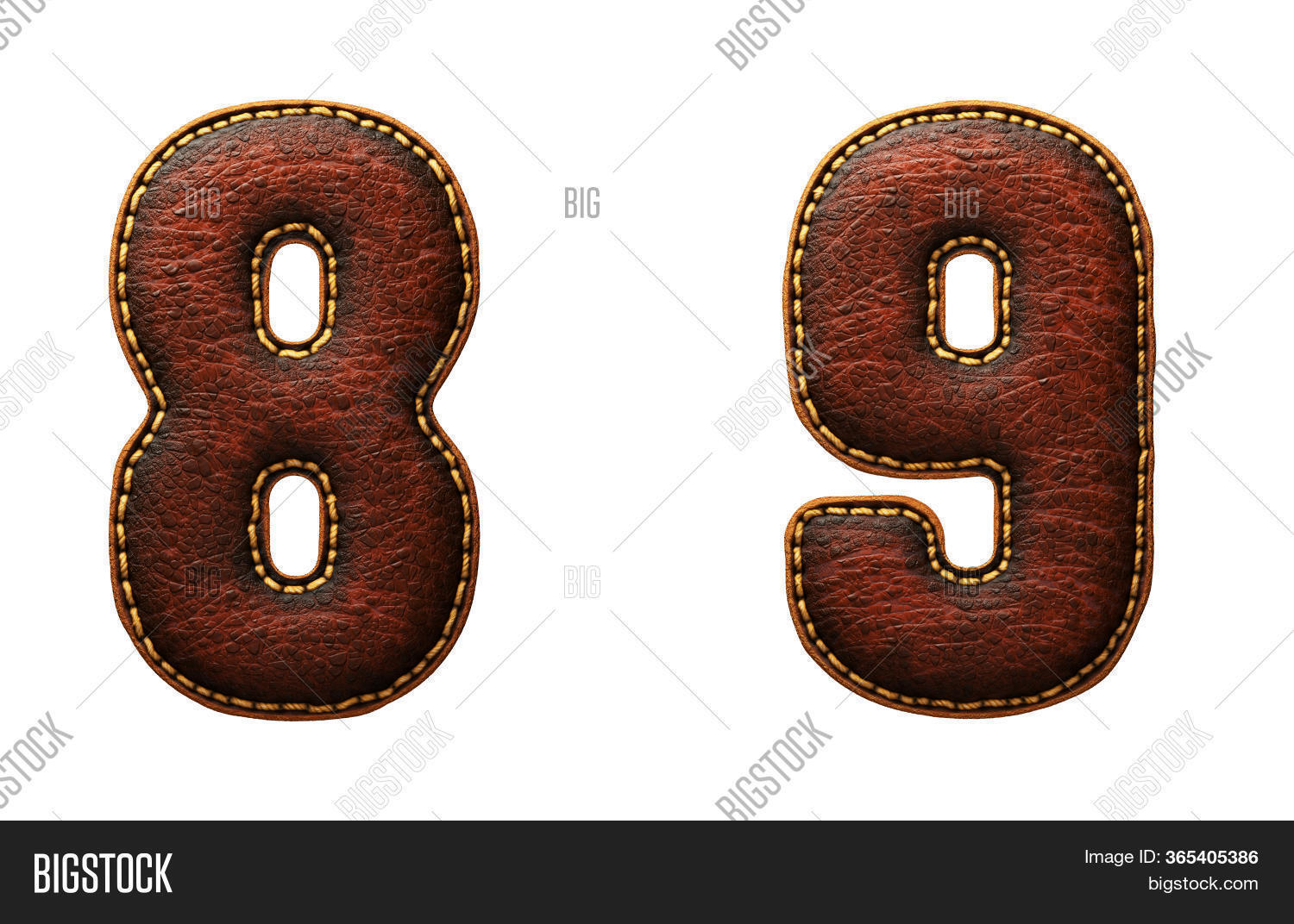 Set Numbers 8, 9 Made Image & Photo (Free Trial) | Bigstock