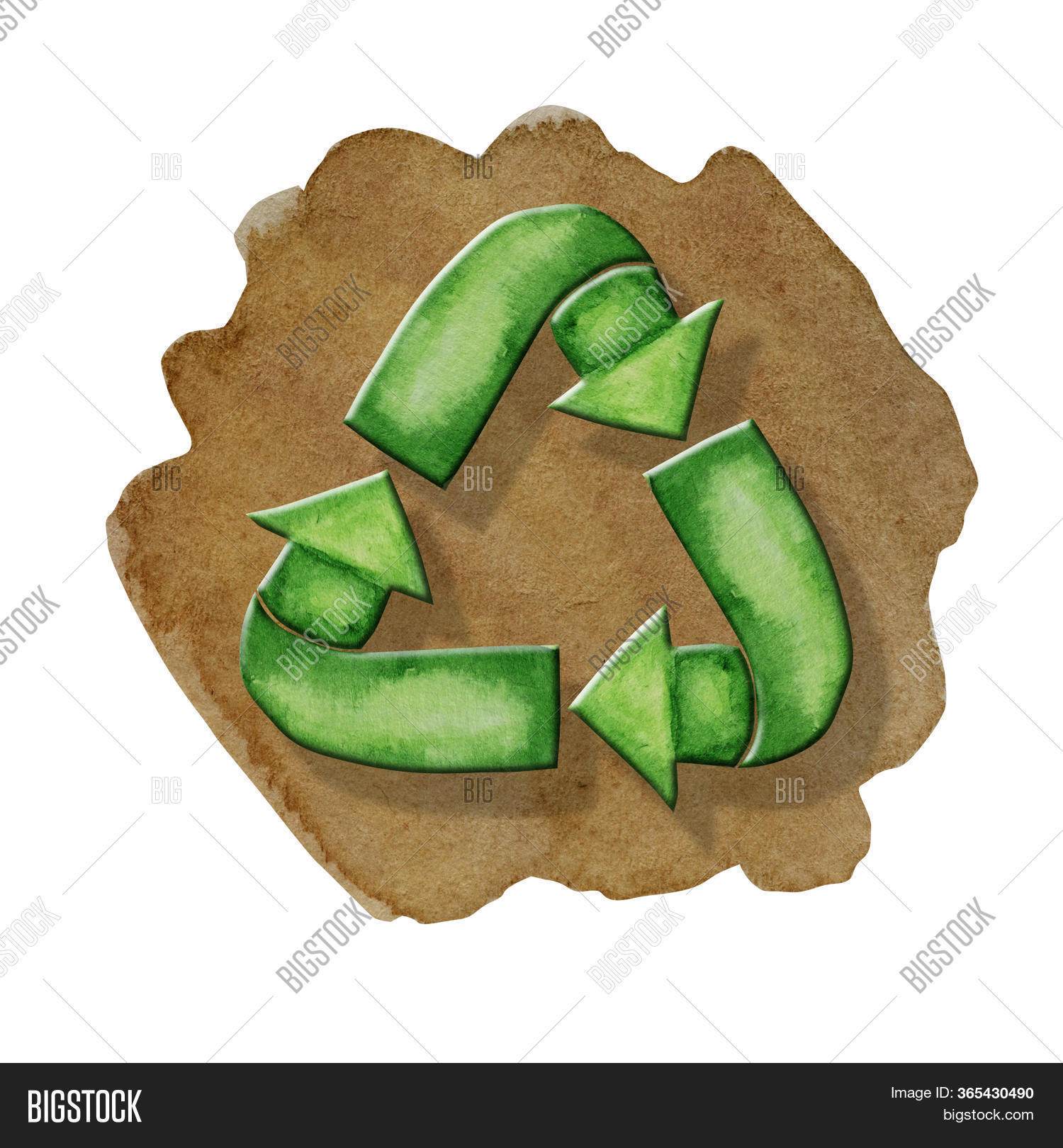 Green Recycled Cycle Image & Photo (Free Trial) | Bigstock