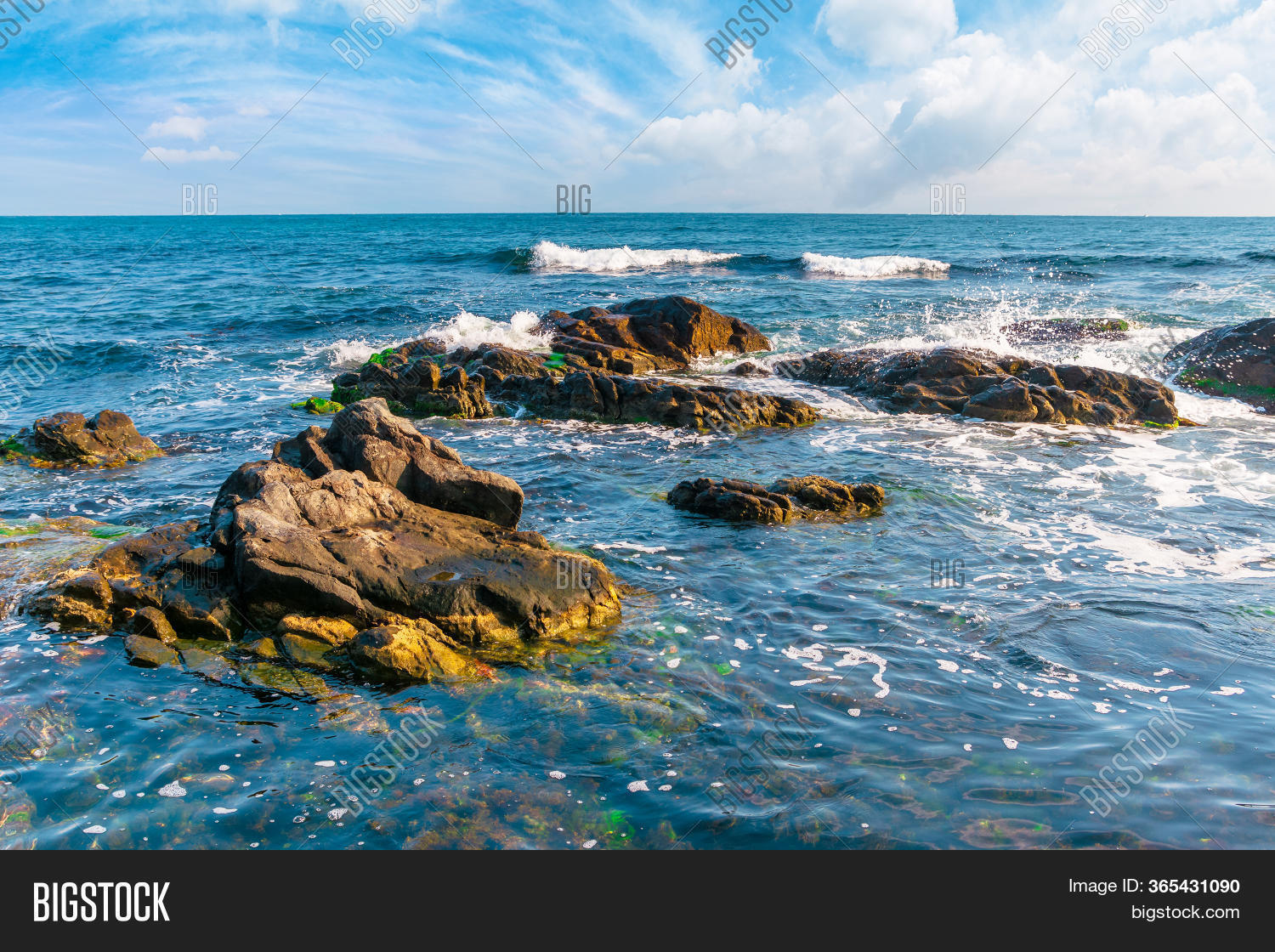 Rocky Shoreline Sea Image & Photo (Free Trial) | Bigstock