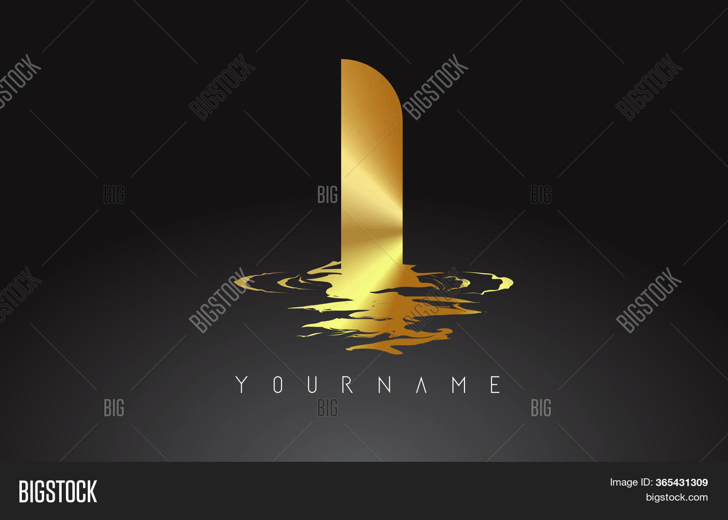 Golden Letter Logo Vector & Photo (Free Trial) | Bigstock
