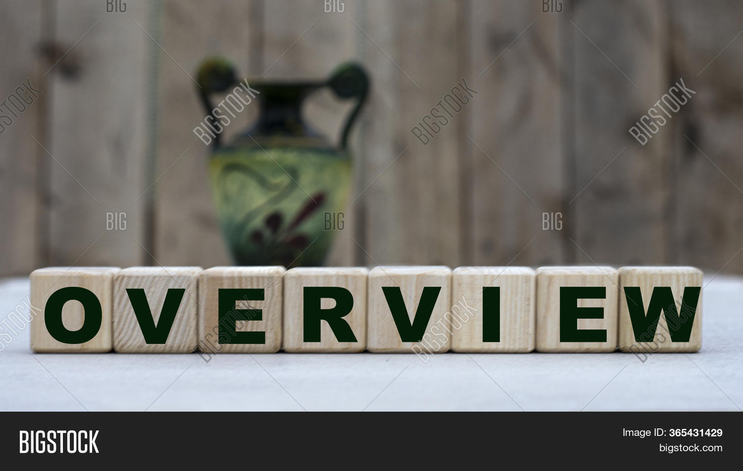 Overview Word On Cubes Image & Photo (Free Trial) | Bigstock