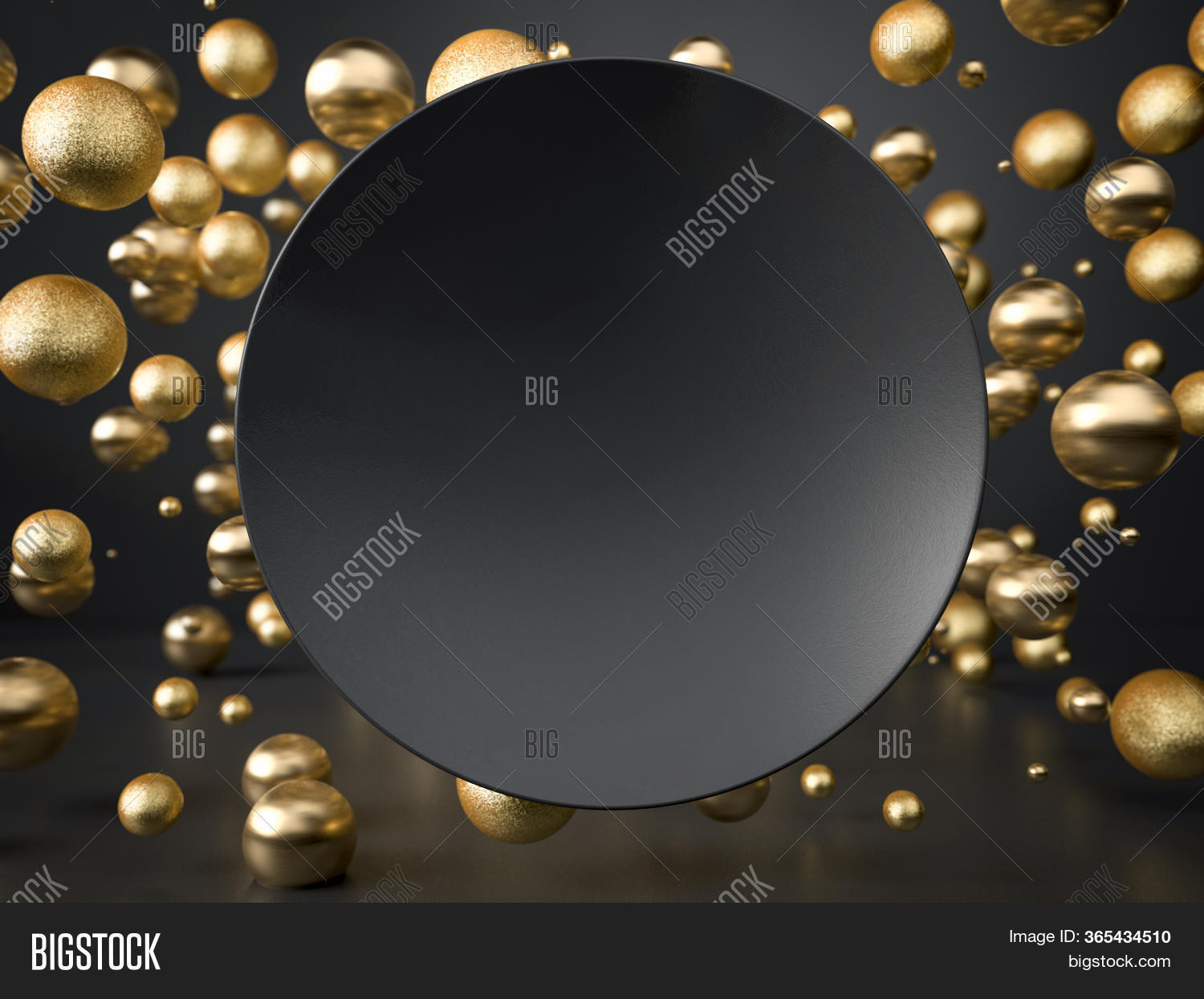 3d Render Black Round Image & Photo (Free Trial) | Bigstock