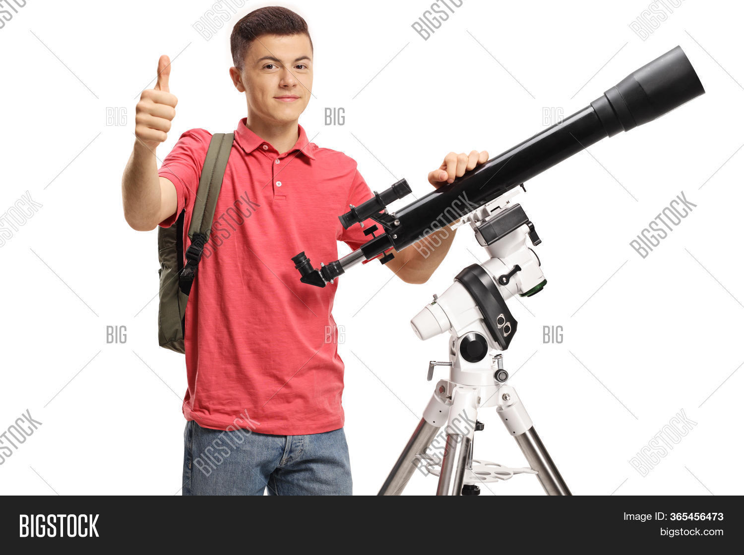 Male Student Telescope Image & Photo (Free Trial) | Bigstock