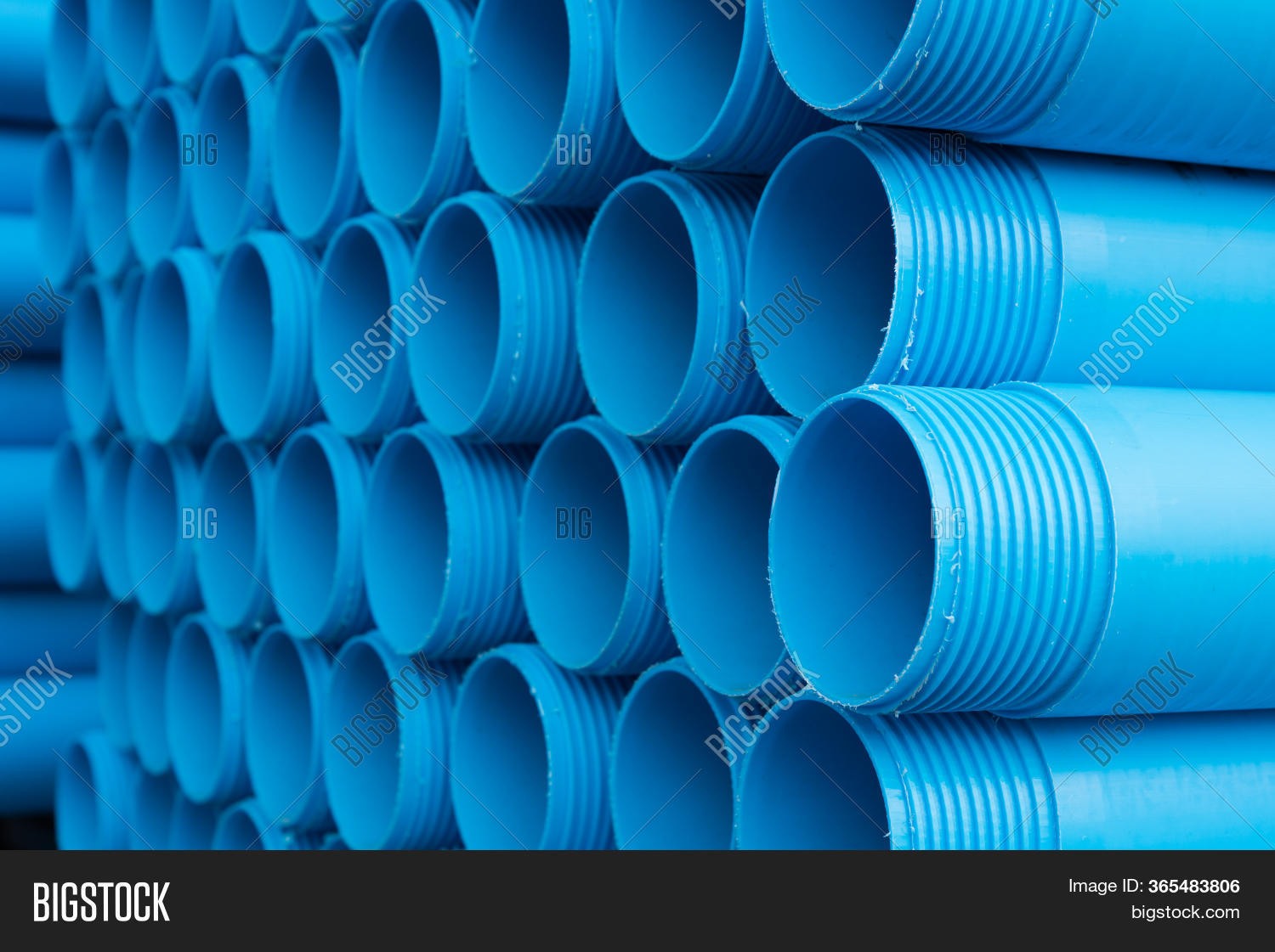 Blue Plastic Pipes Image & Photo (Free Trial) | Bigstock