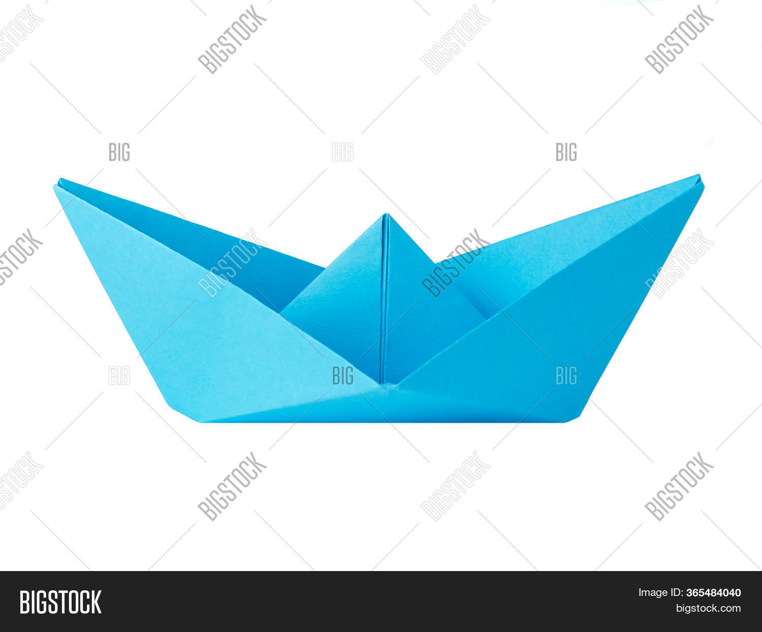 Blue Paper Boat. Image & Photo (Free Trial) | Bigstock