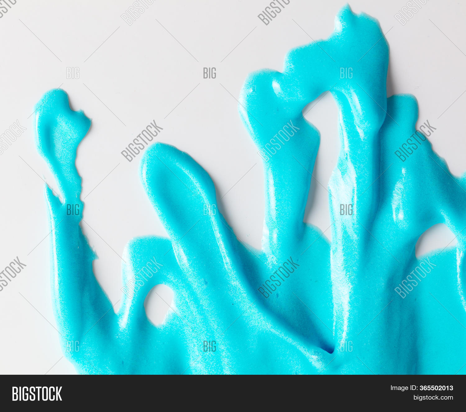 Blue Slime Isolated On Image & Photo (Free Trial) | Bigstock