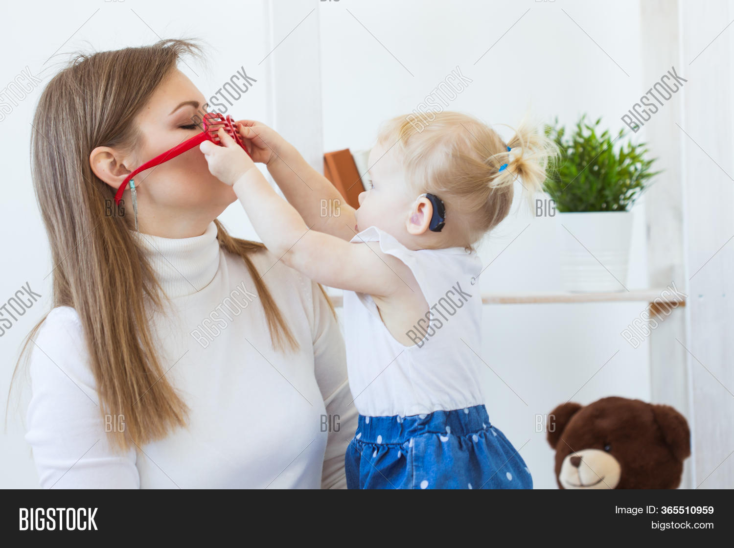 Hearing Aid Baby Girls Image & Photo (Free Trial) | Bigstock