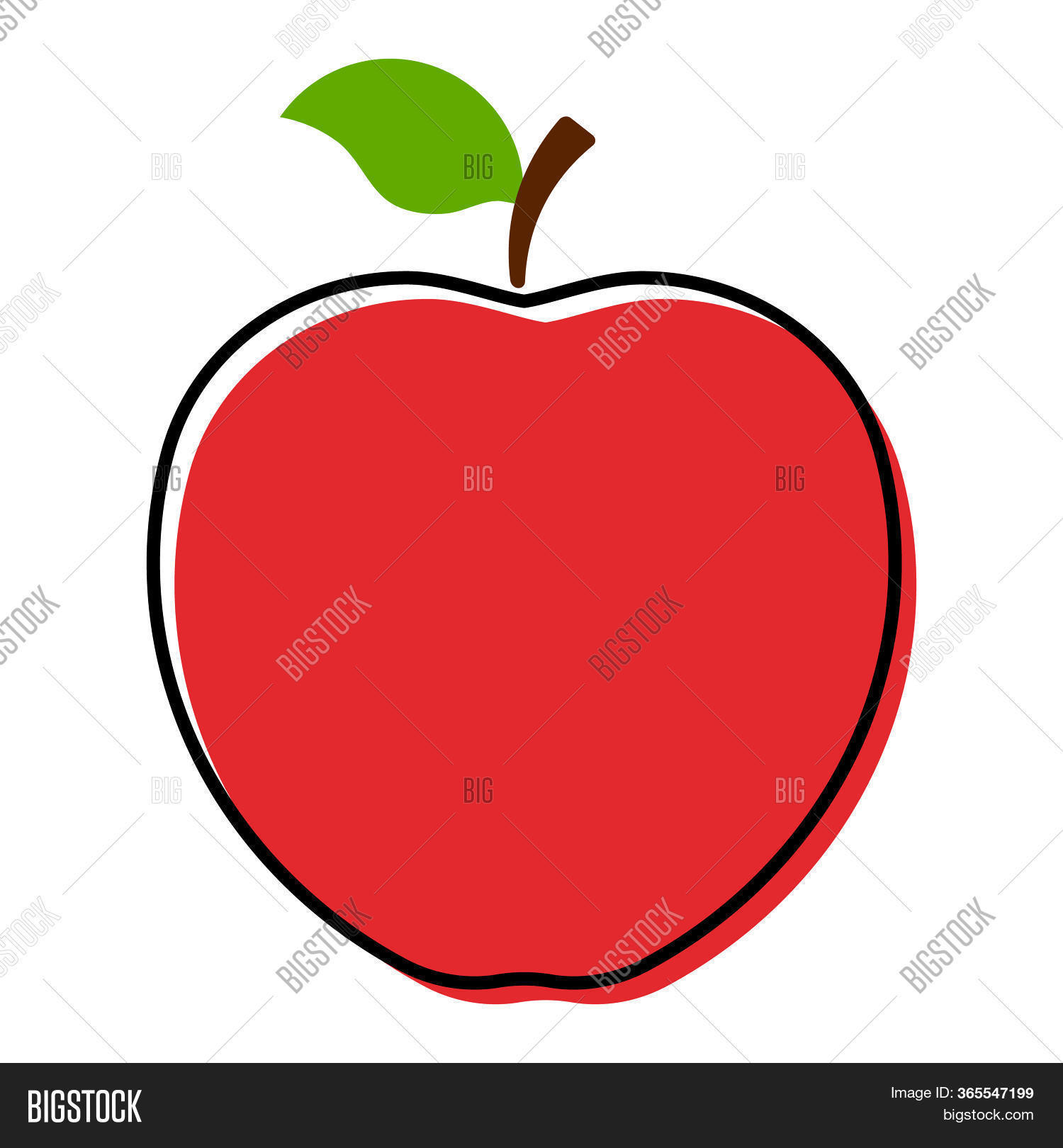 Apple Icon. Red Apple Image & Photo (Free Trial) | Bigstock
