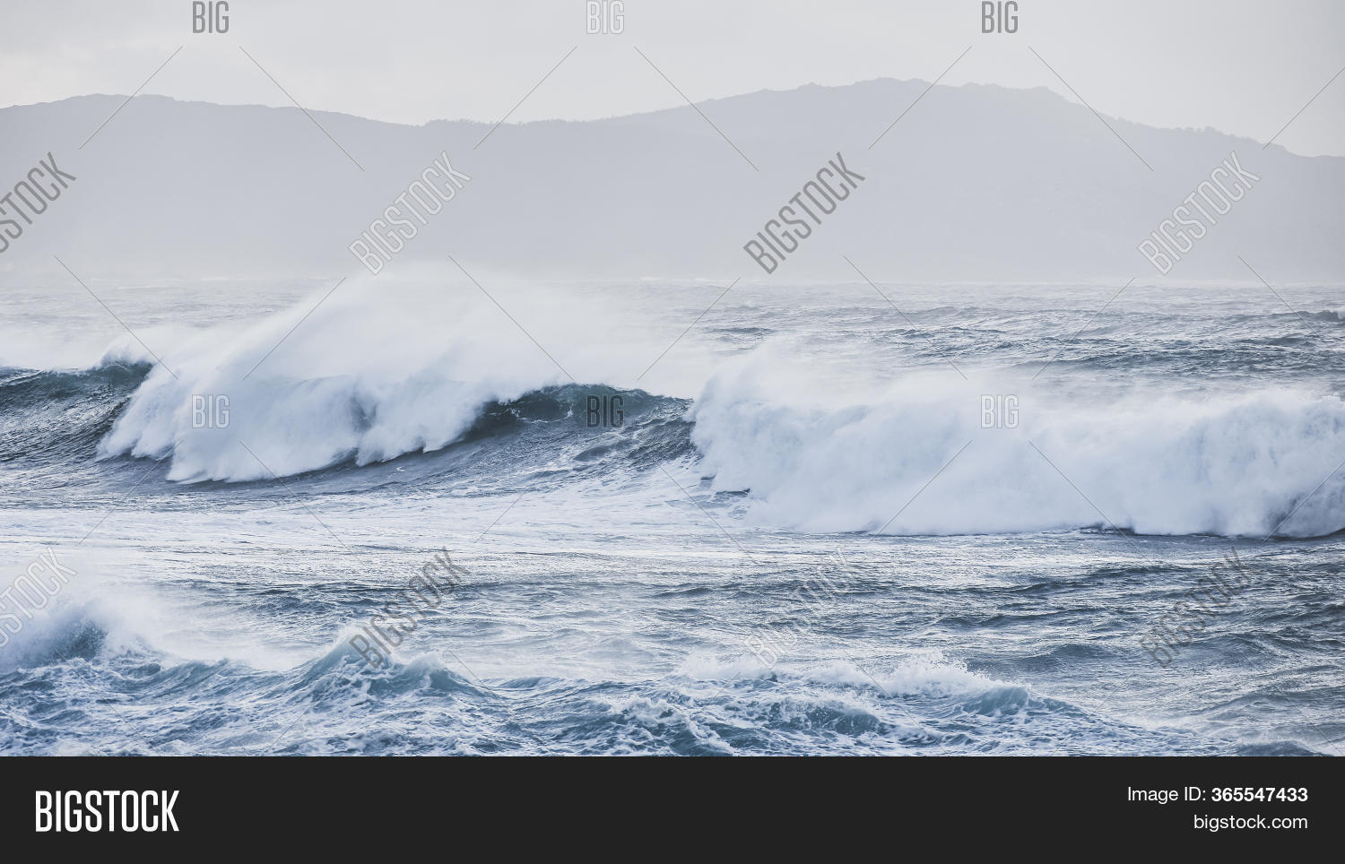 Big Waves Hit Rocks Image & Photo (Free Trial) | Bigstock