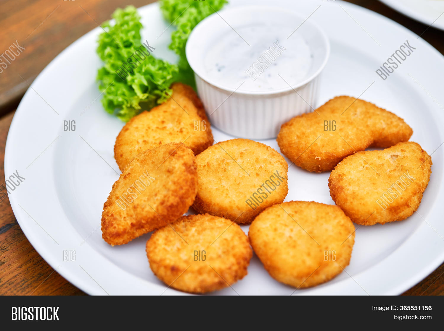 Plate Chicken Nuggets Image & Photo (Free Trial) | Bigstock