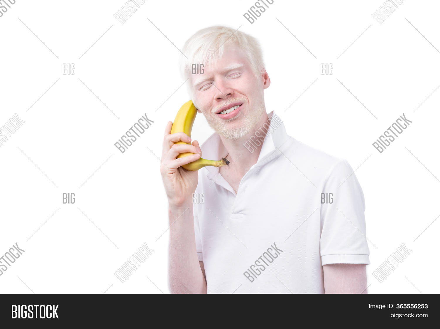 Happy Albino Man White Image & Photo (Free Trial) | Bigstock