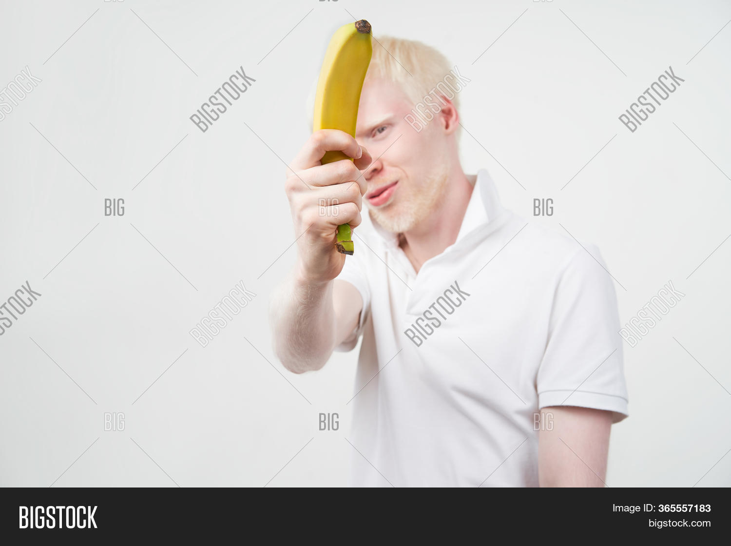 Happy Albino Man White Image & Photo (Free Trial) | Bigstock