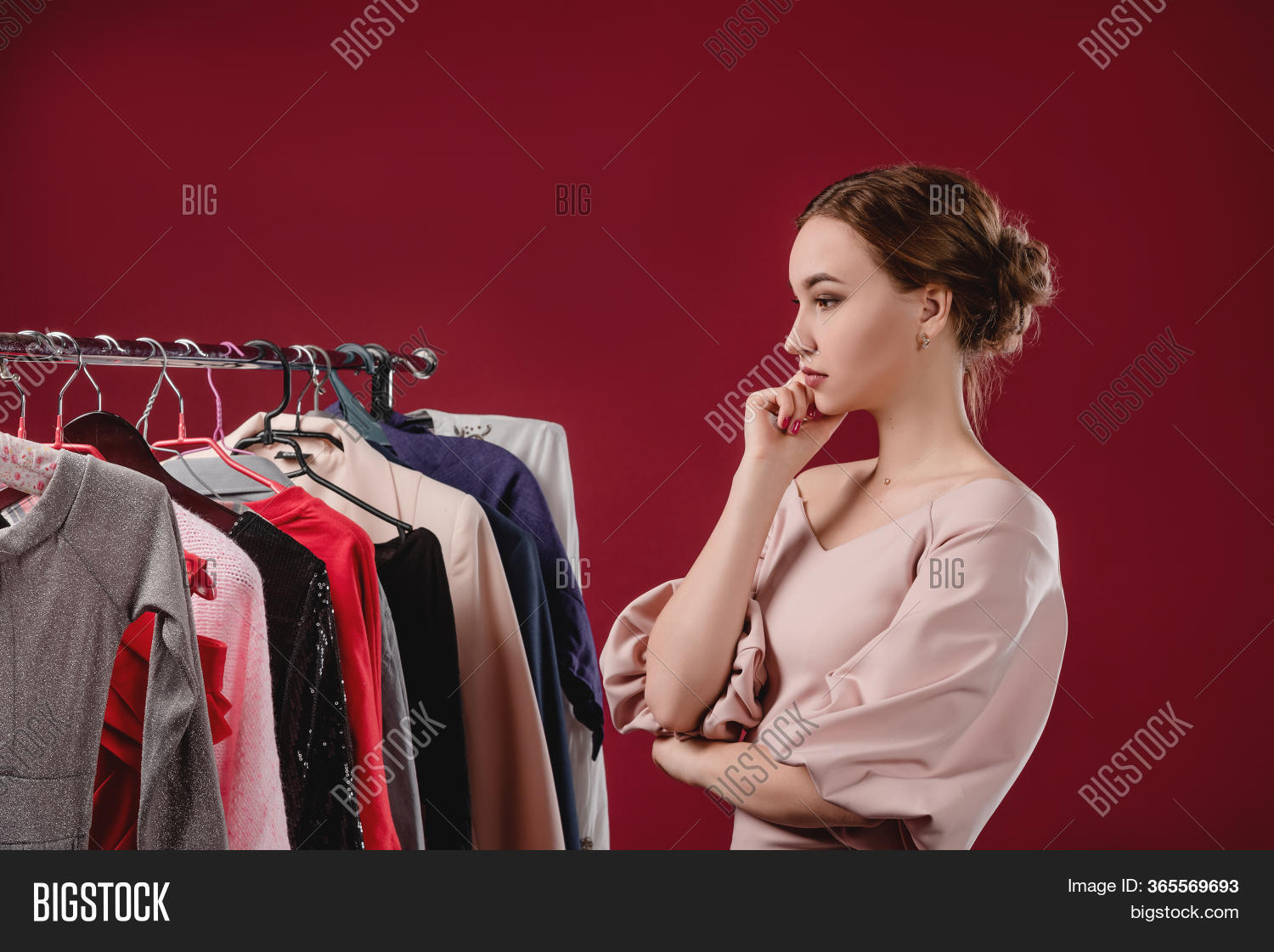 Beautiful Girl Chooses Image & Photo (Free Trial) | Bigstock