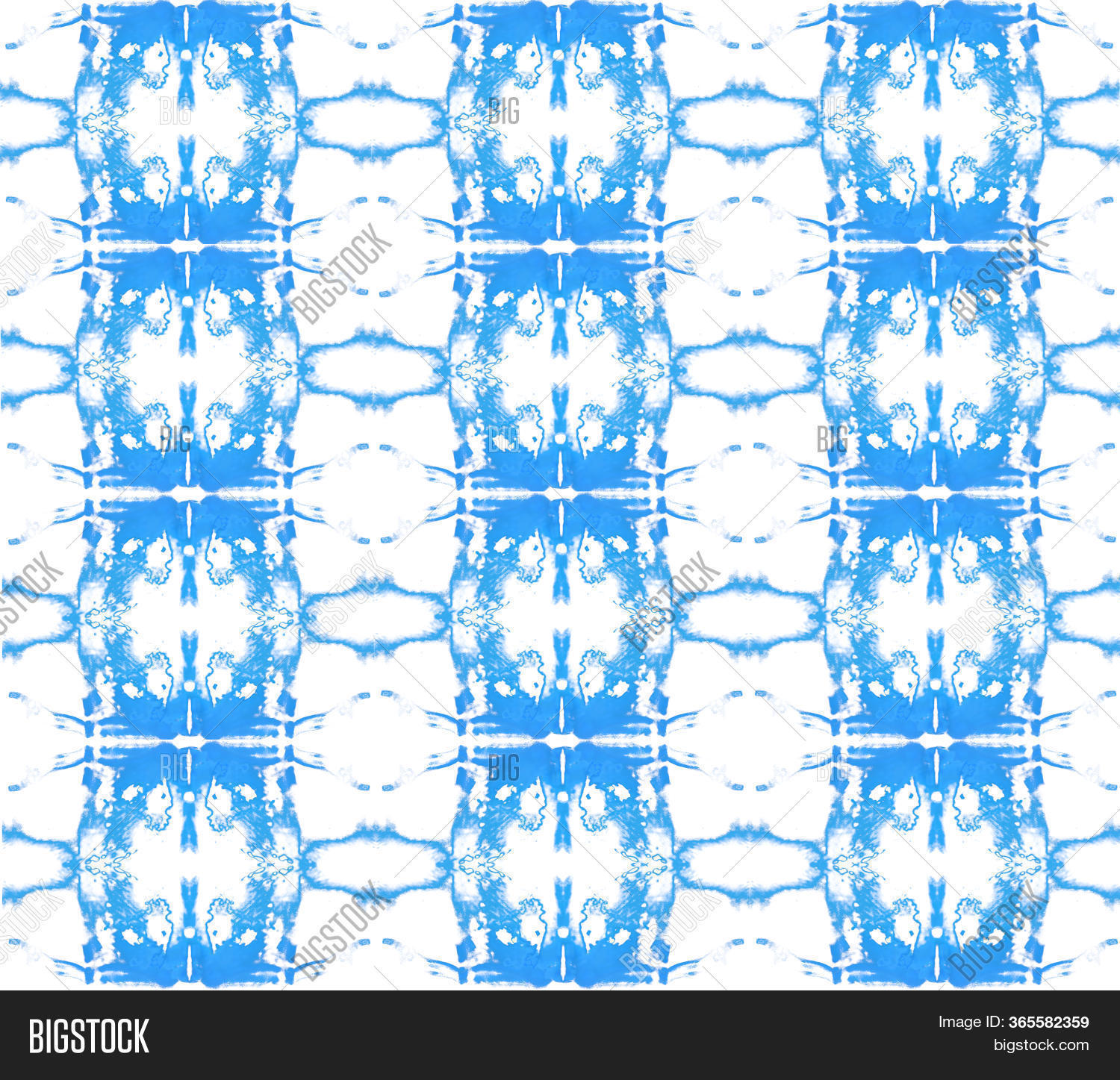 Symmetric Blue Pattern Image & Photo (Free Trial) | Bigstock