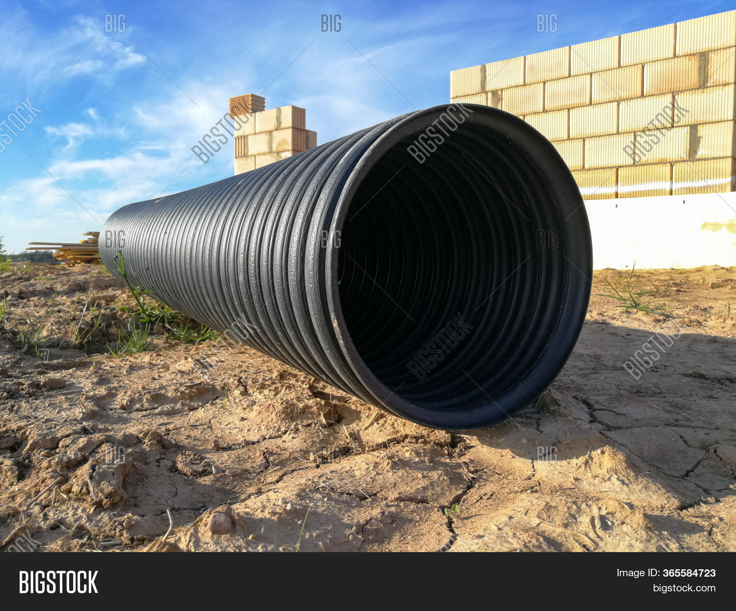 Black Corrugated Pipe Image & Photo (Free Trial) | Bigstock