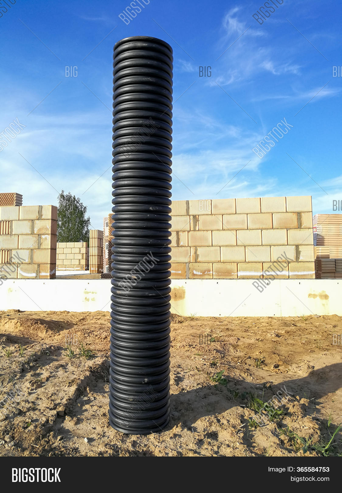 Black Corrugated Pipe Image & Photo (Free Trial) | Bigstock