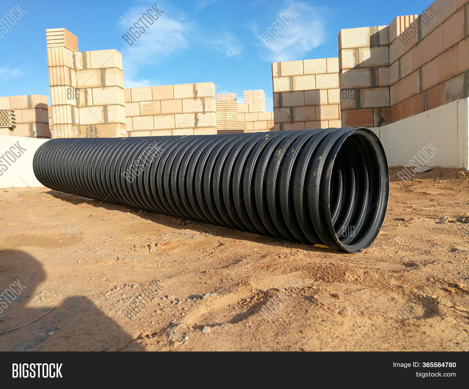 Black Corrugated Pipe Image & Photo (Free Trial) | Bigstock