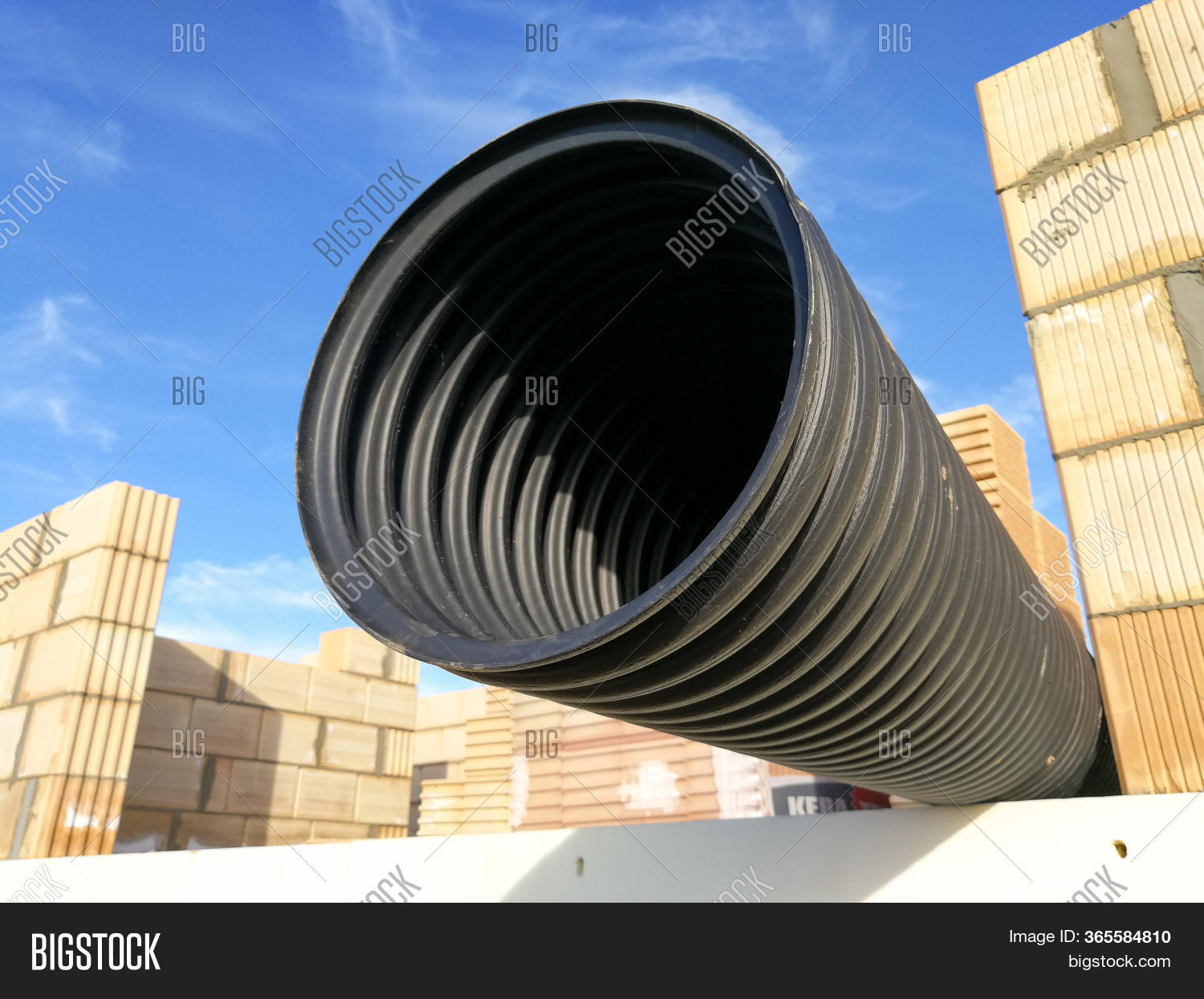 Black Corrugated Pipe Image & Photo (Free Trial) | Bigstock