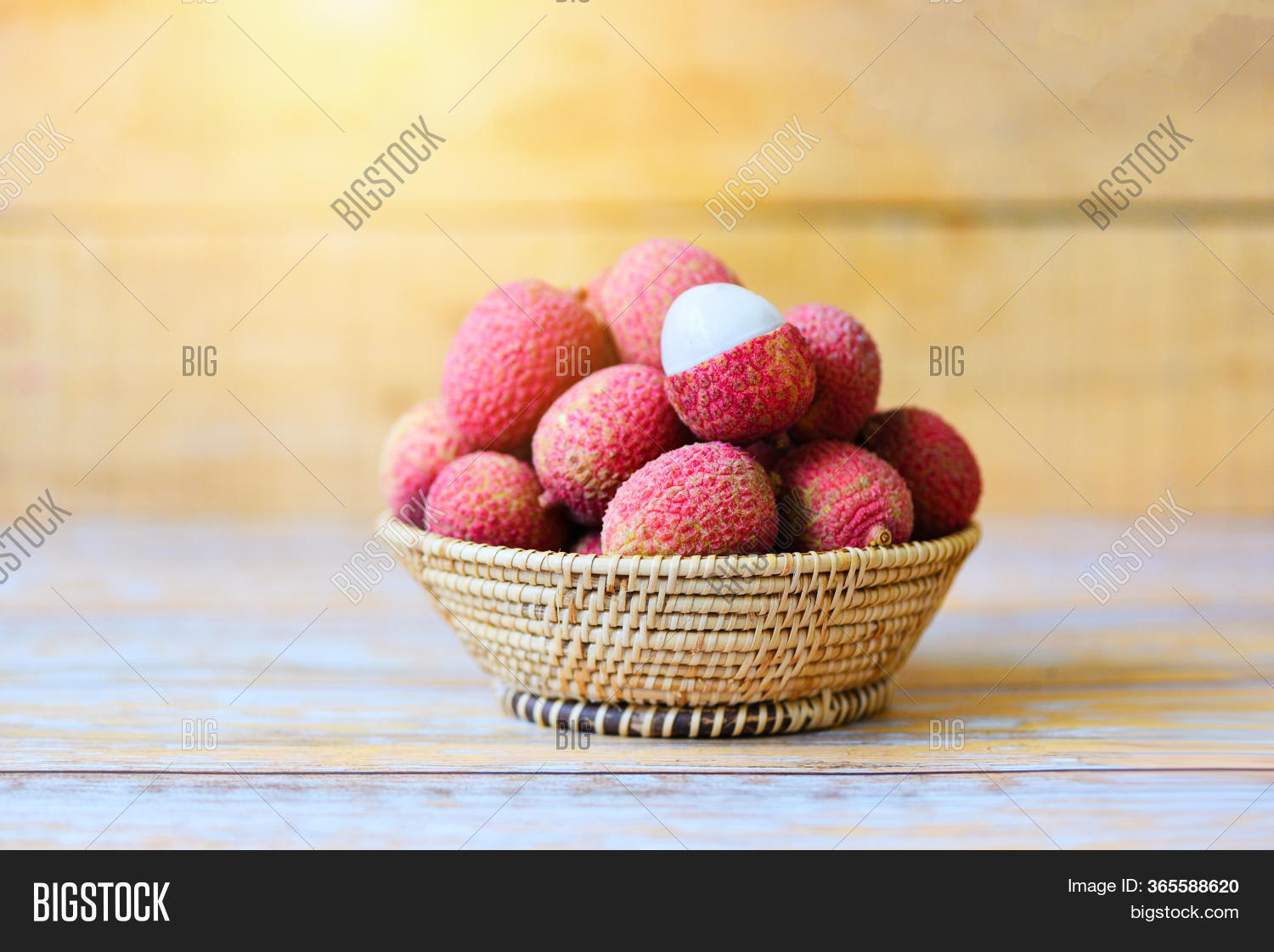 Lychee Slice Peeled On Image & Photo (Free Trial) | Bigstock