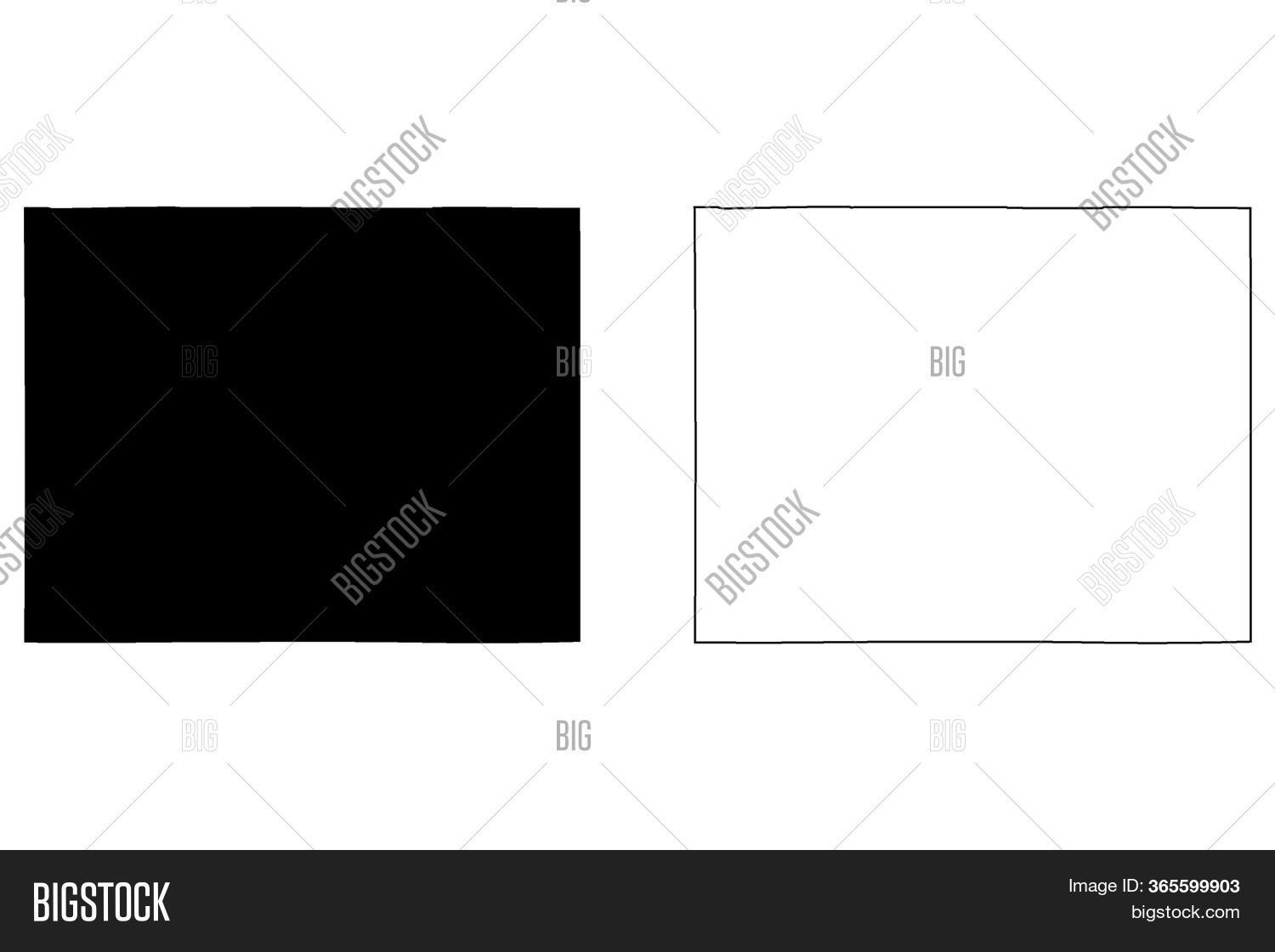 Wyoming Wy State Map Vector & Photo (Free Trial) | Bigstock