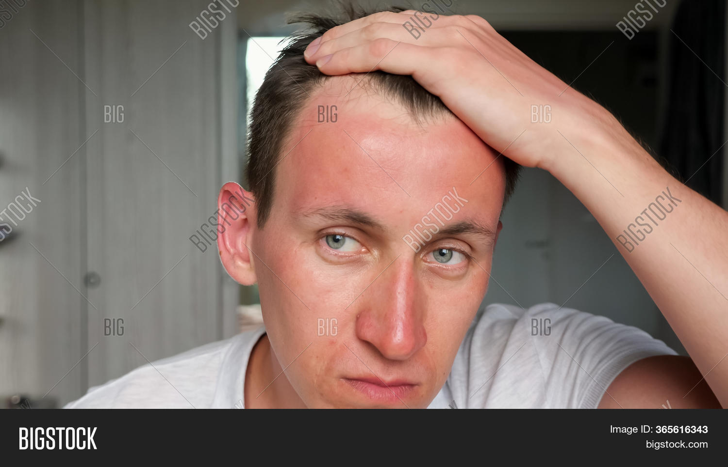 Young Guy Touches Red Image & Photo (Free Trial) | Bigstock