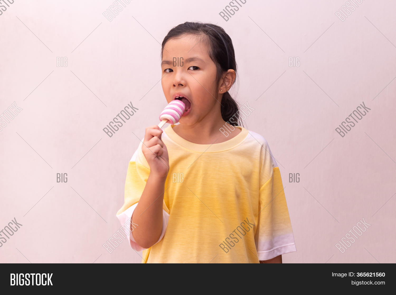Woman Eating Popsicle