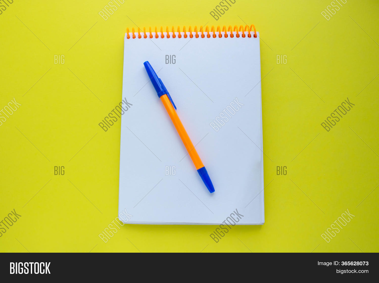 Notepad Orange Spiral Image & Photo (Free Trial) | Bigstock