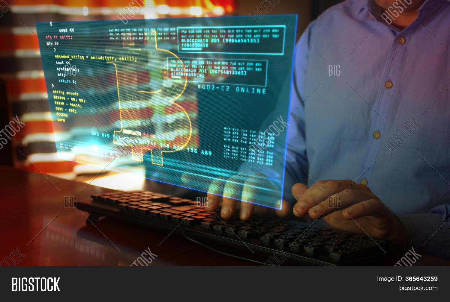 Hacker Typing On Image & Photo (Free Trial) | Bigstock