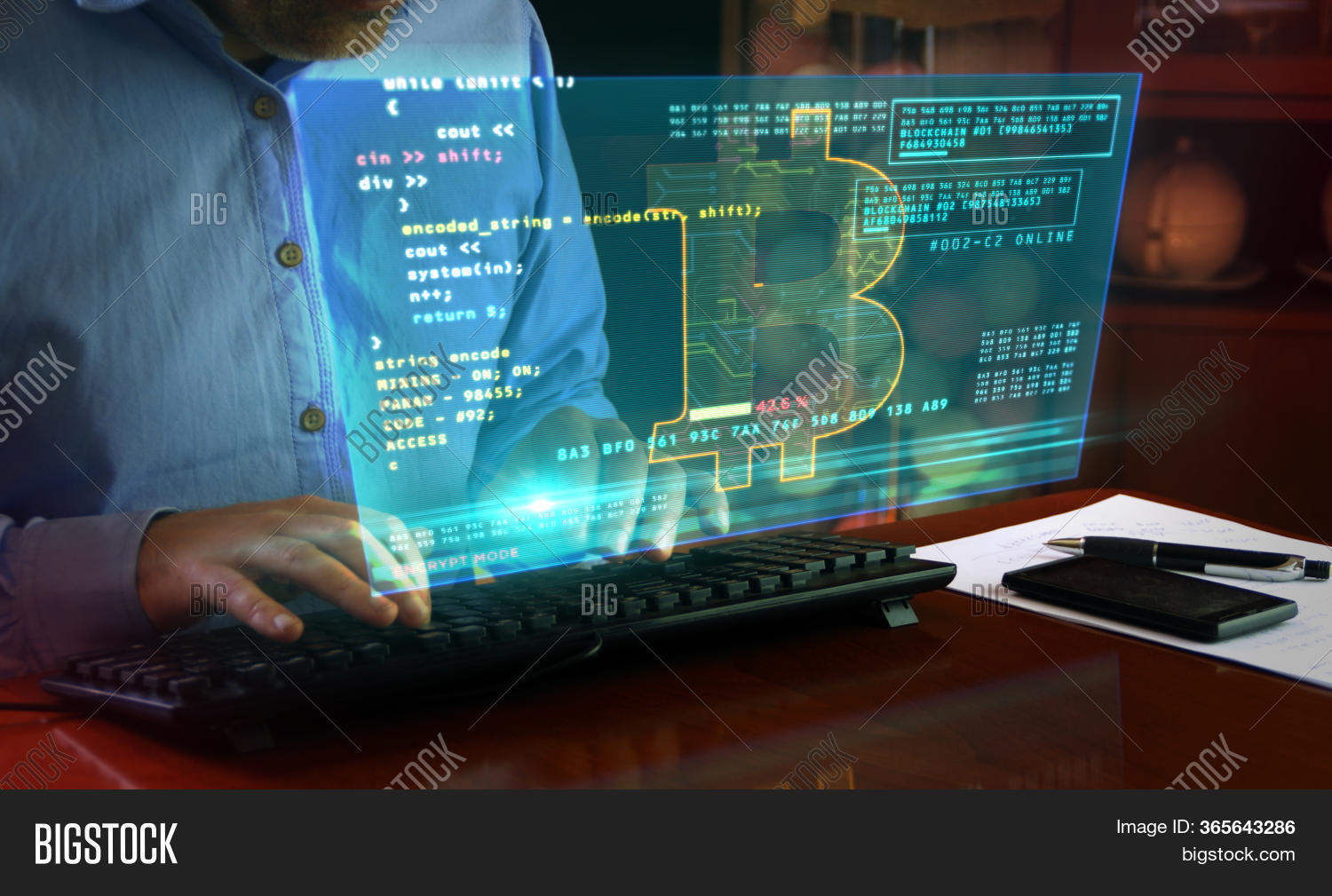 Hacker Typing On Image & Photo (Free Trial) | Bigstock