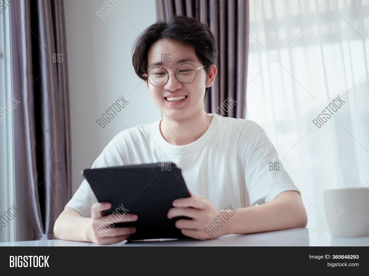Asian Man Working Home Image & Photo (Free Trial) | Bigstock