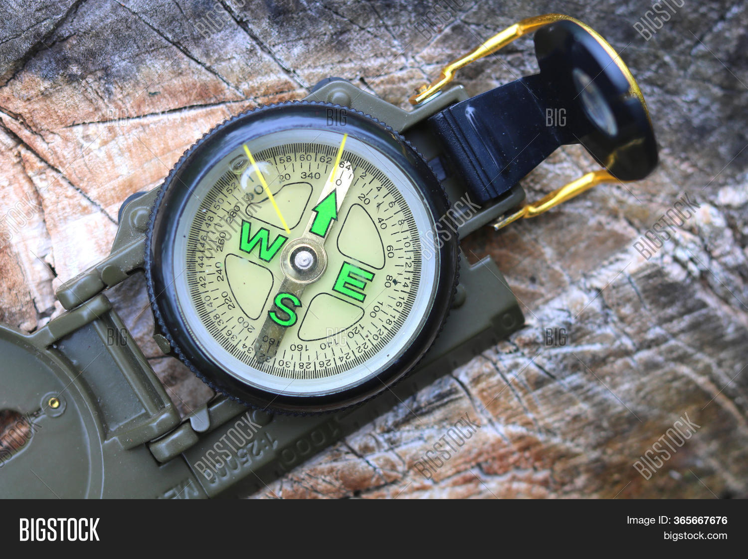 Old Compass On Natural Image & Photo (Free Trial) | Bigstock