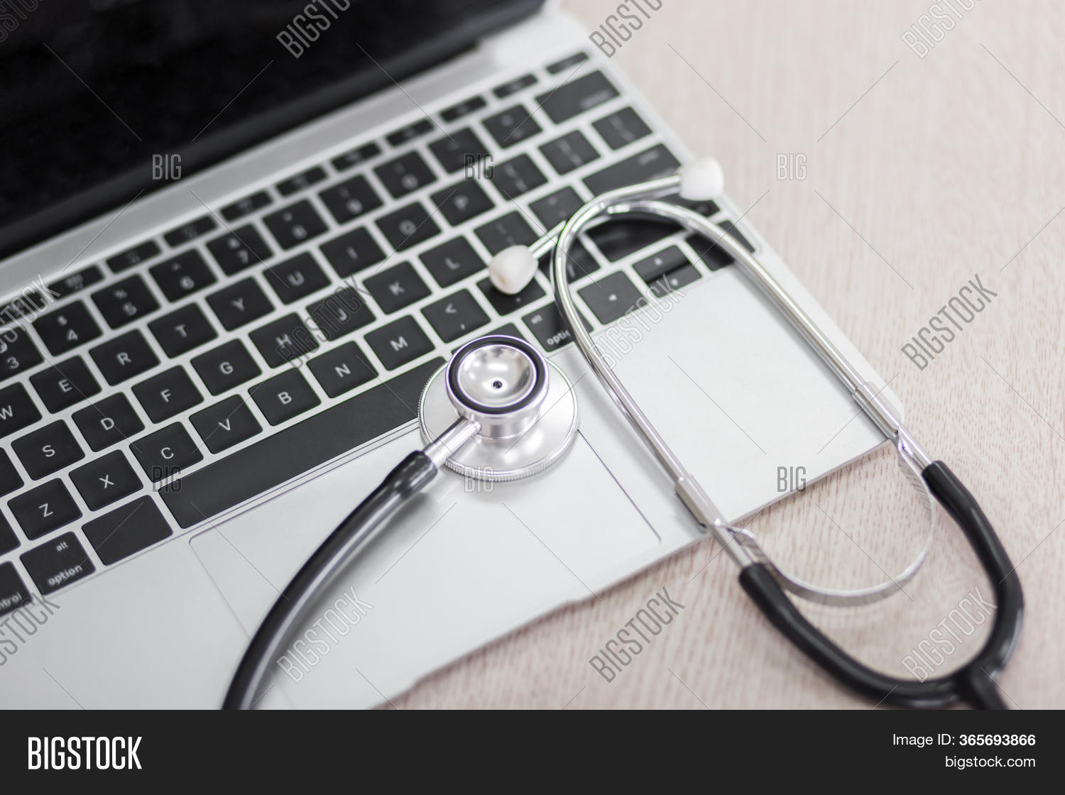 Stethoscope Laptop Image & Photo (Free Trial) | Bigstock